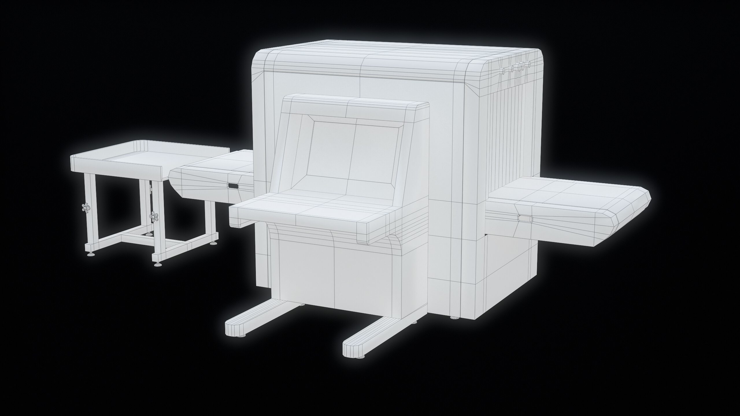 Airport X-Ray Baggage Scanner PBR 3D Model by Locus Models