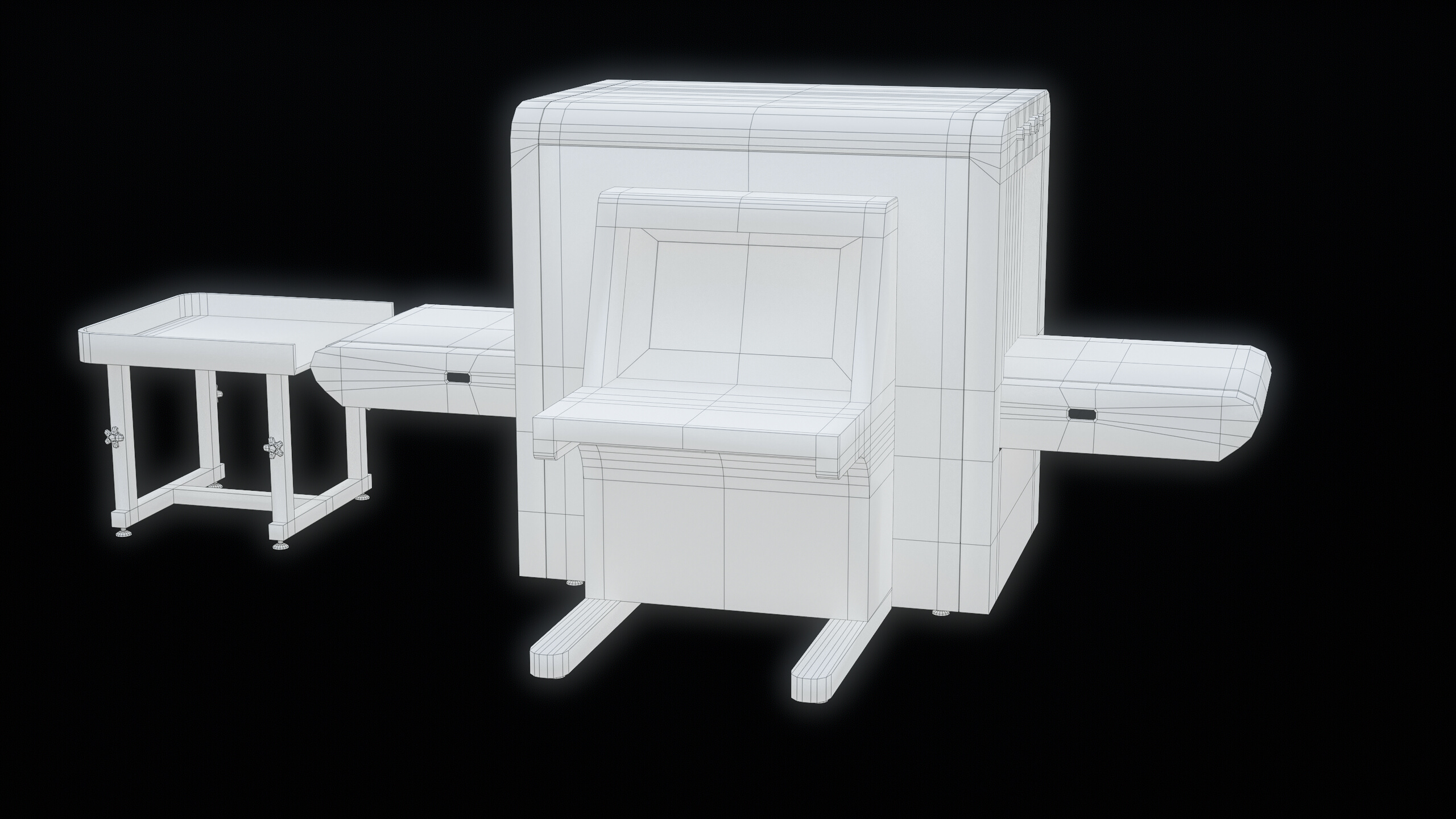 Airport X-Ray Baggage Scanner PBR 3D Model by Locus Models