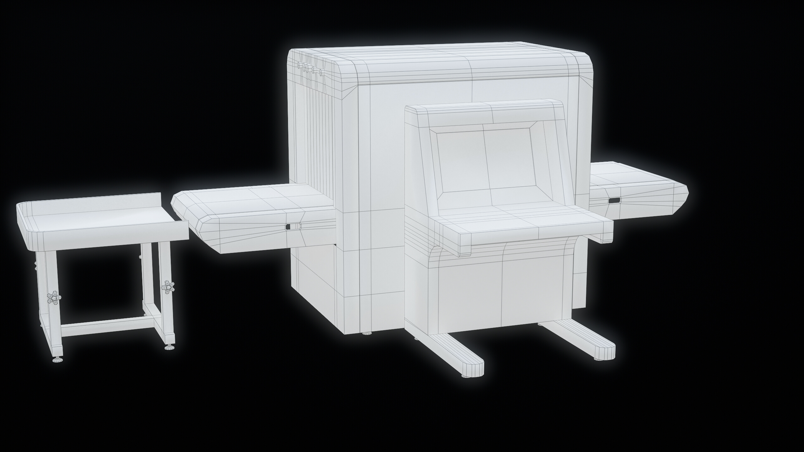 Airport X-Ray Baggage Scanner PBR 3D Model by Locus Models
