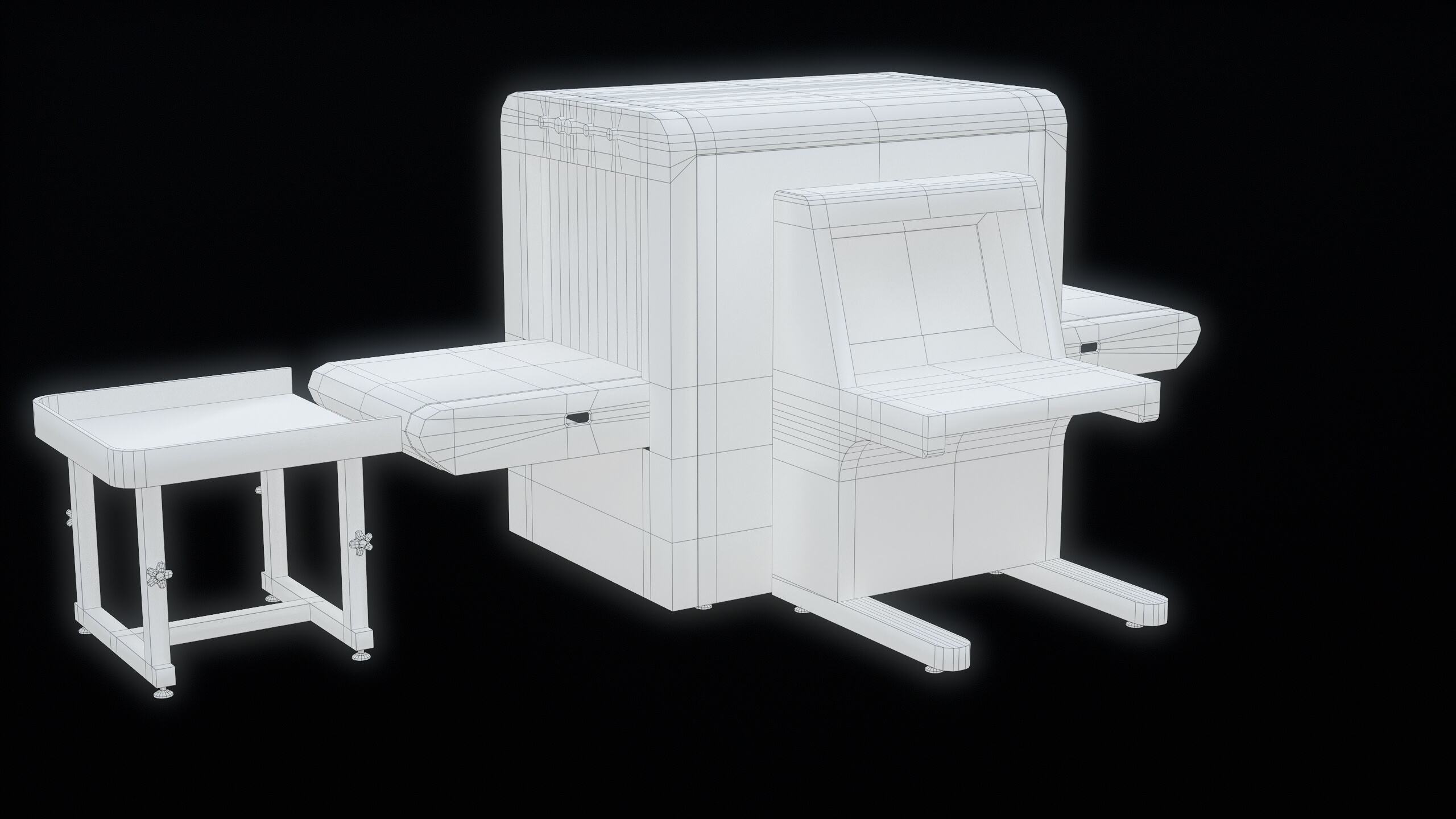 Airport X-Ray Baggage Scanner PBR 3D Model by Locus Models