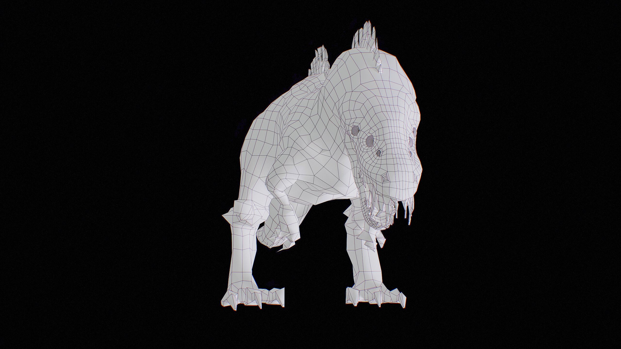 Alien Dinosaur Cartoon Game Ready - 3D Model by Locus Models