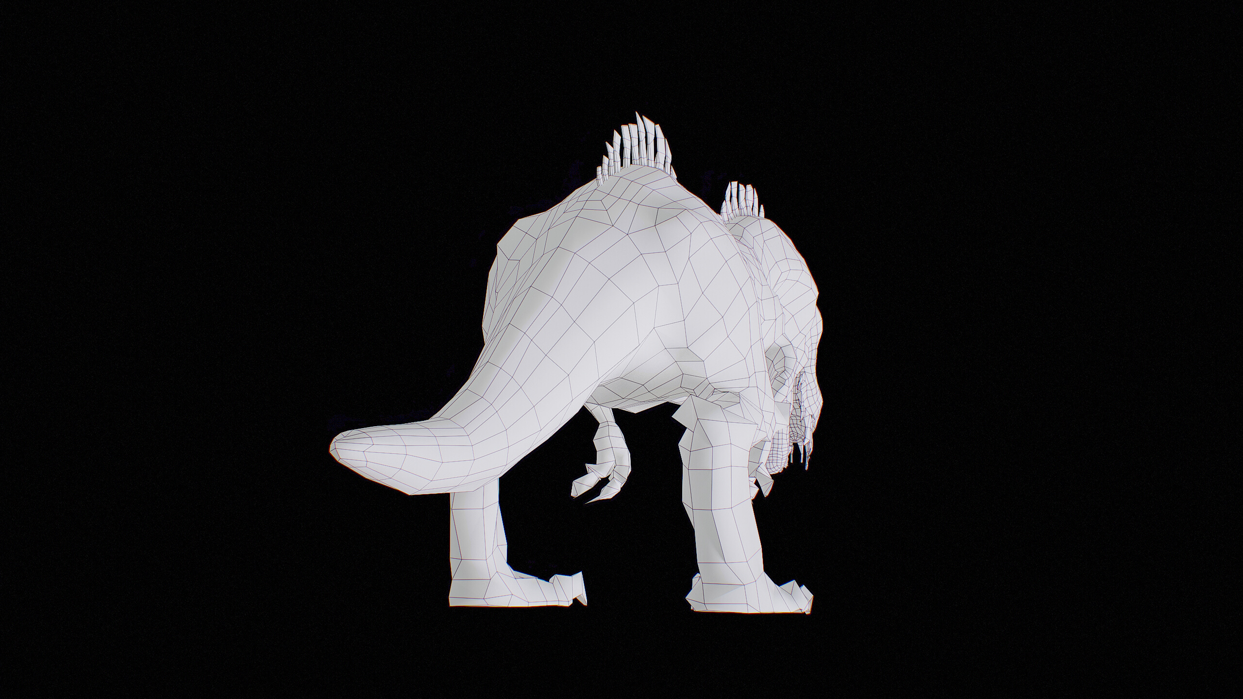 Alien Dinosaur Cartoon Game Ready - 3D Model by Locus Models