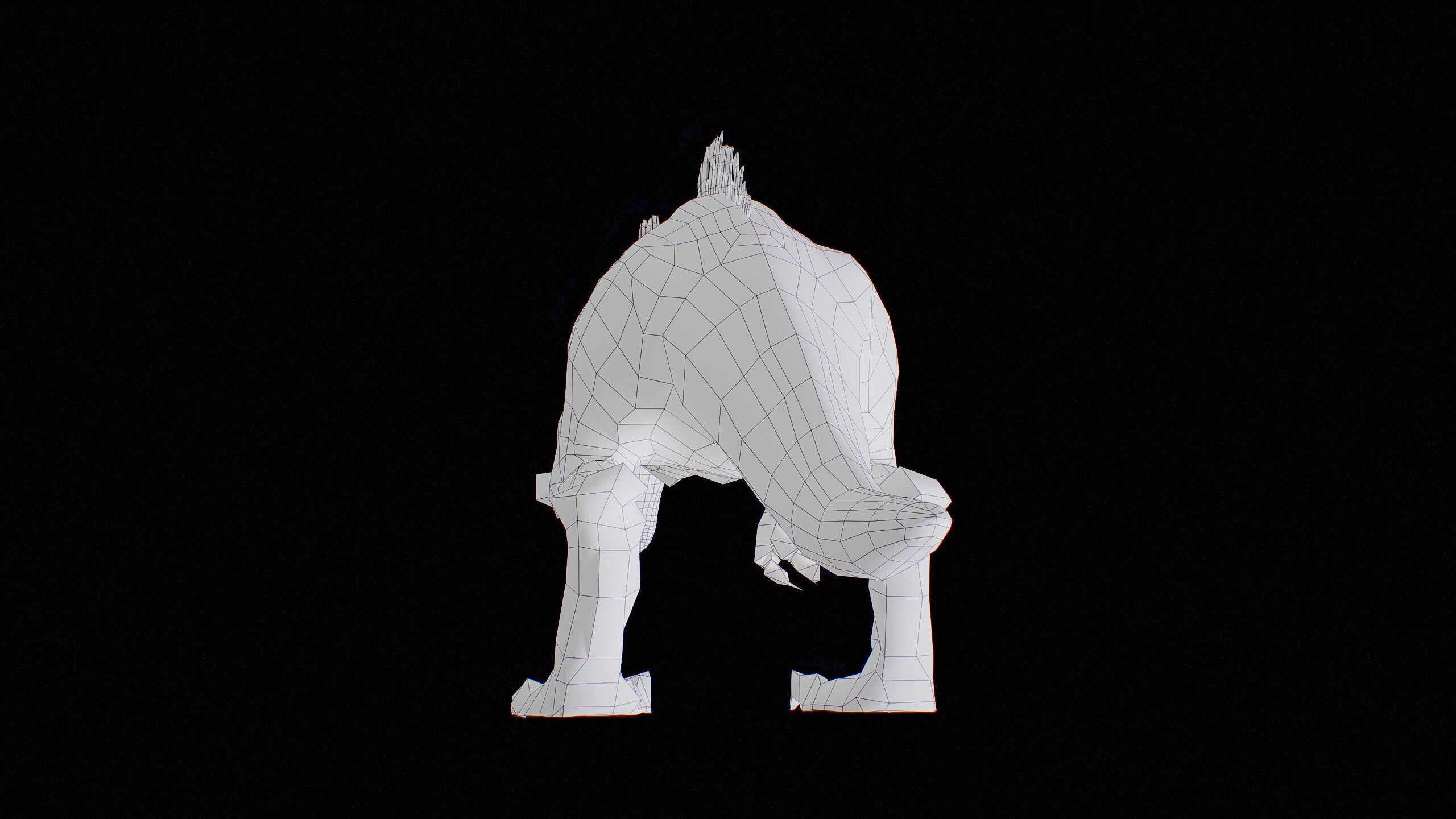 Alien Dinosaur Cartoon Game Ready - 3D Model by Locus Models