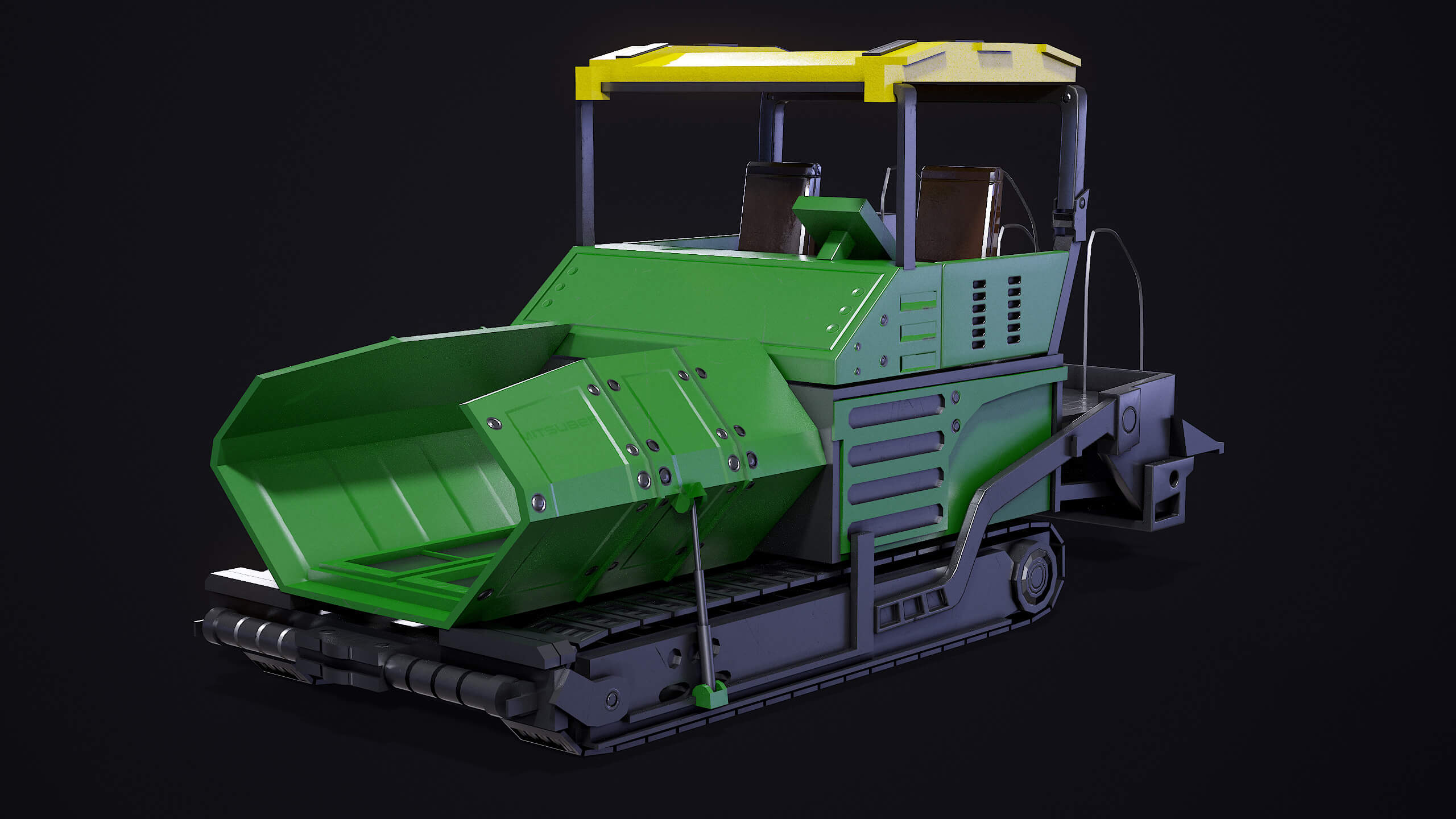 Asphalt Paver Vehicle PBR - 3D Model by Locus Models