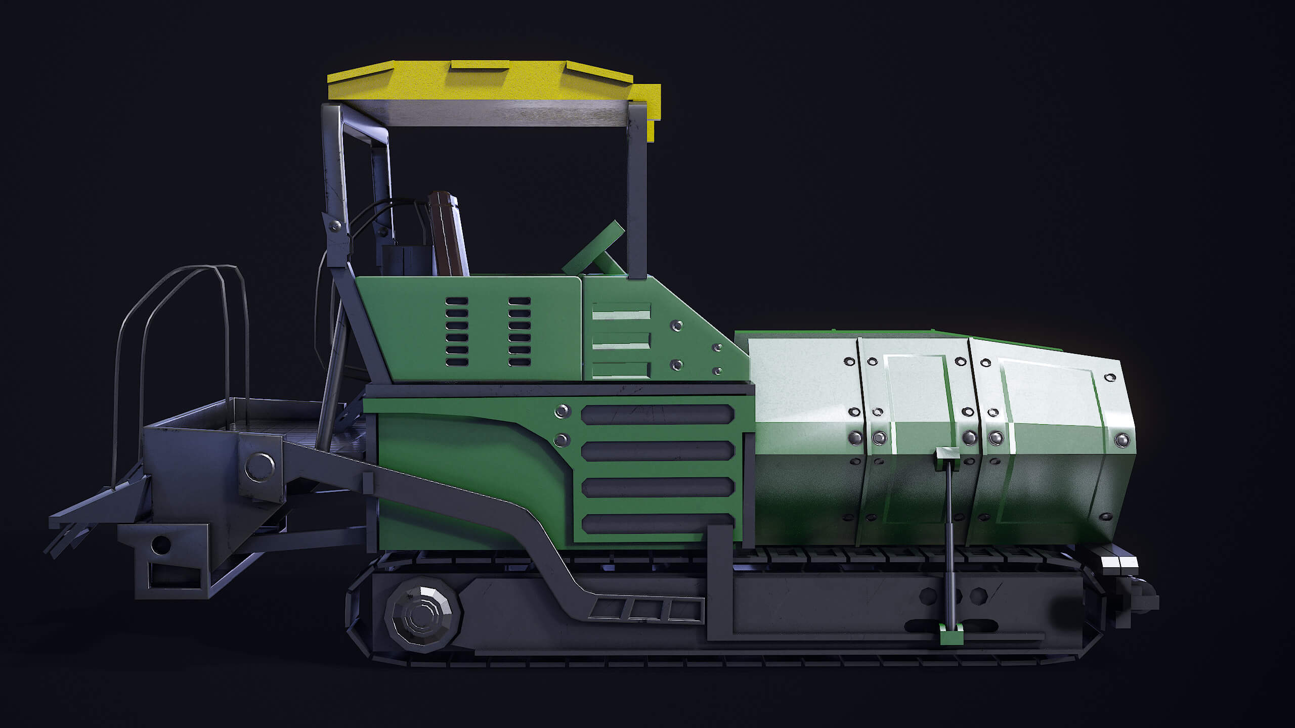 Asphalt Paver Vehicle PBR - 3D Model by Locus Models