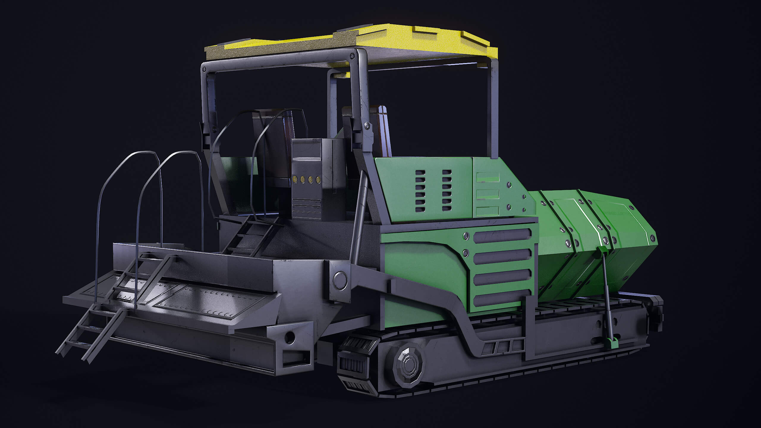Asphalt Paver Vehicle PBR - 3D Model by Locus Models