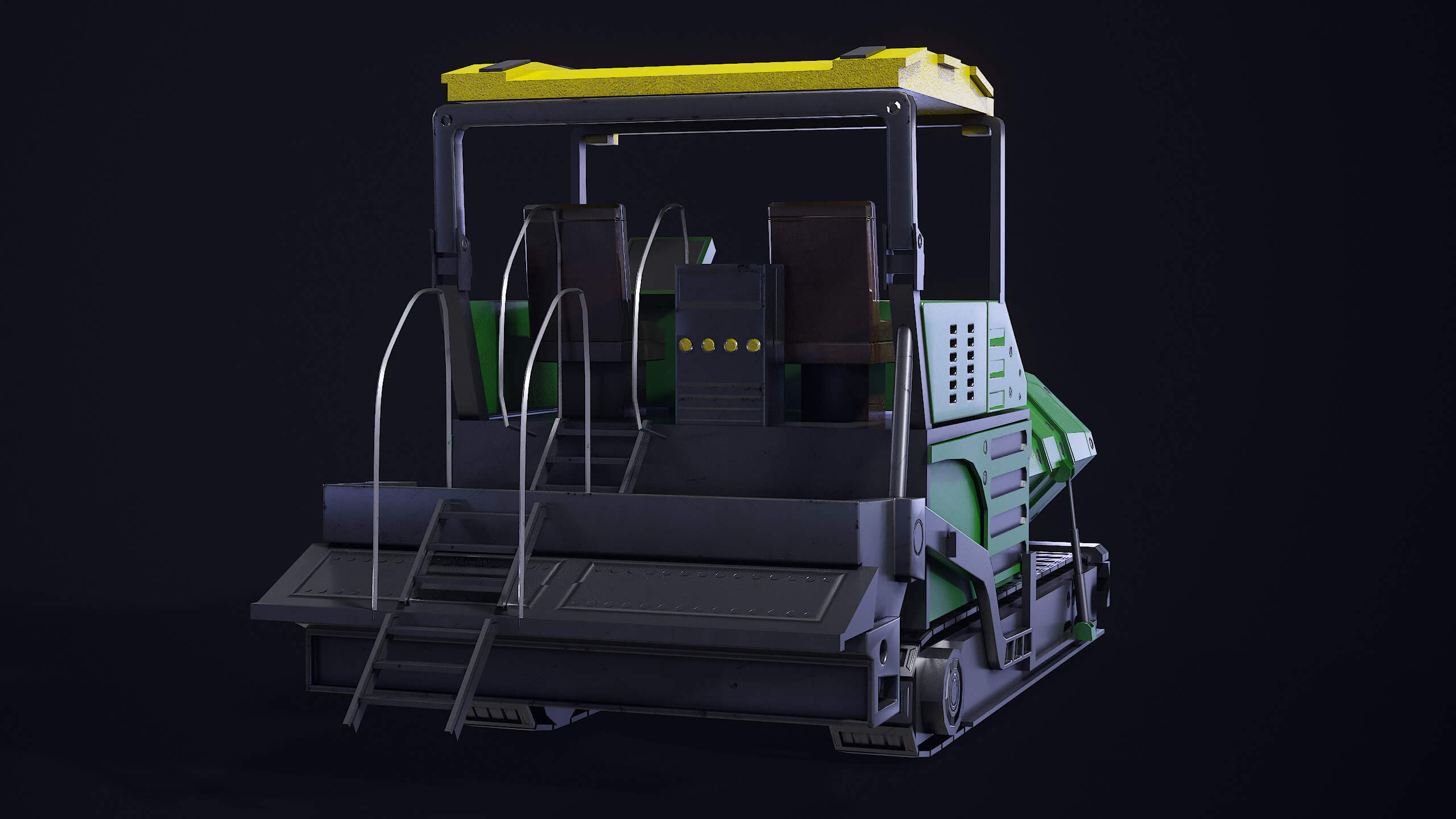 Asphalt Paver Vehicle PBR - 3D Model by Locus Models