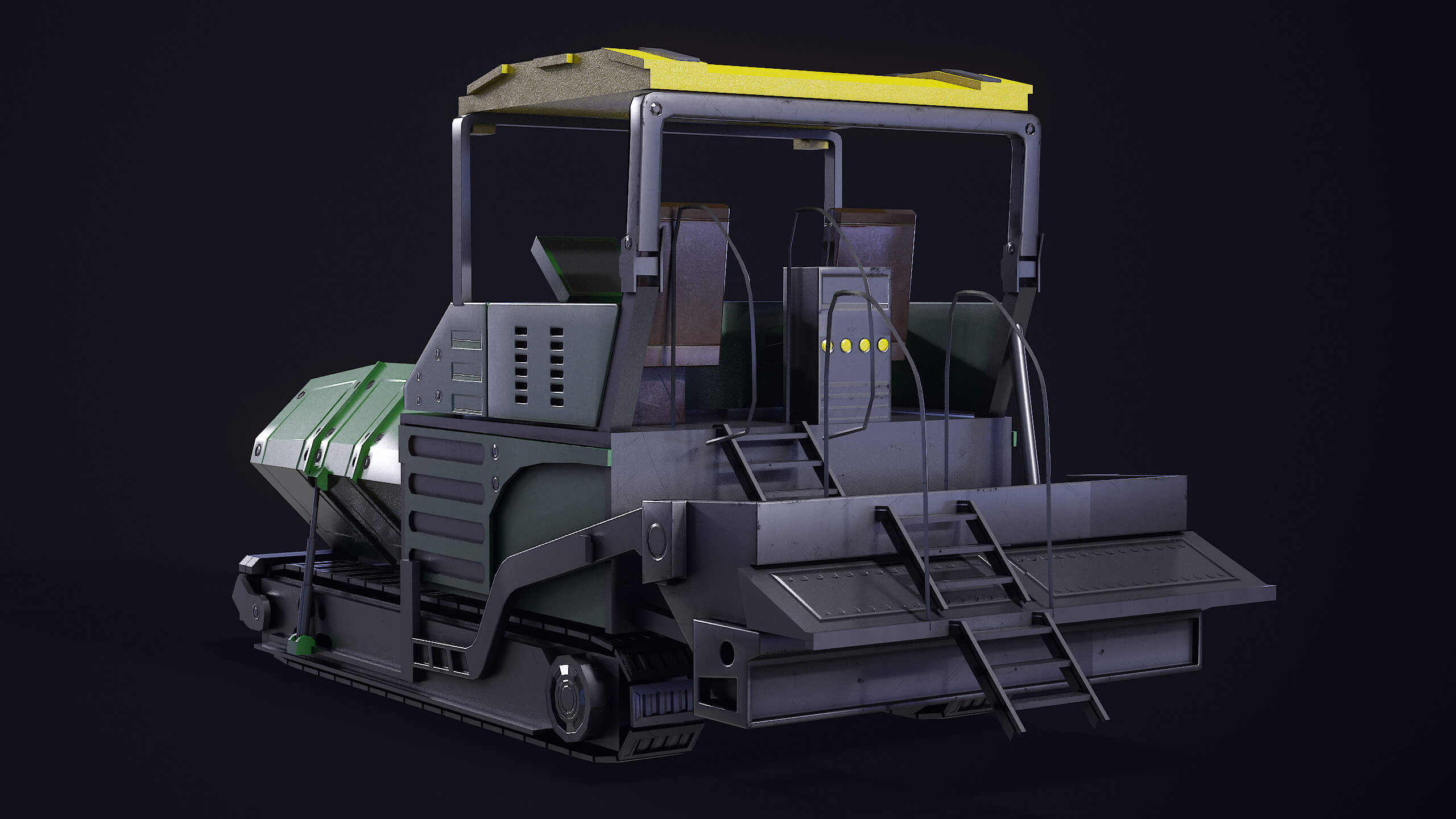 Asphalt Paver Vehicle PBR - 3D Model by Locus Models