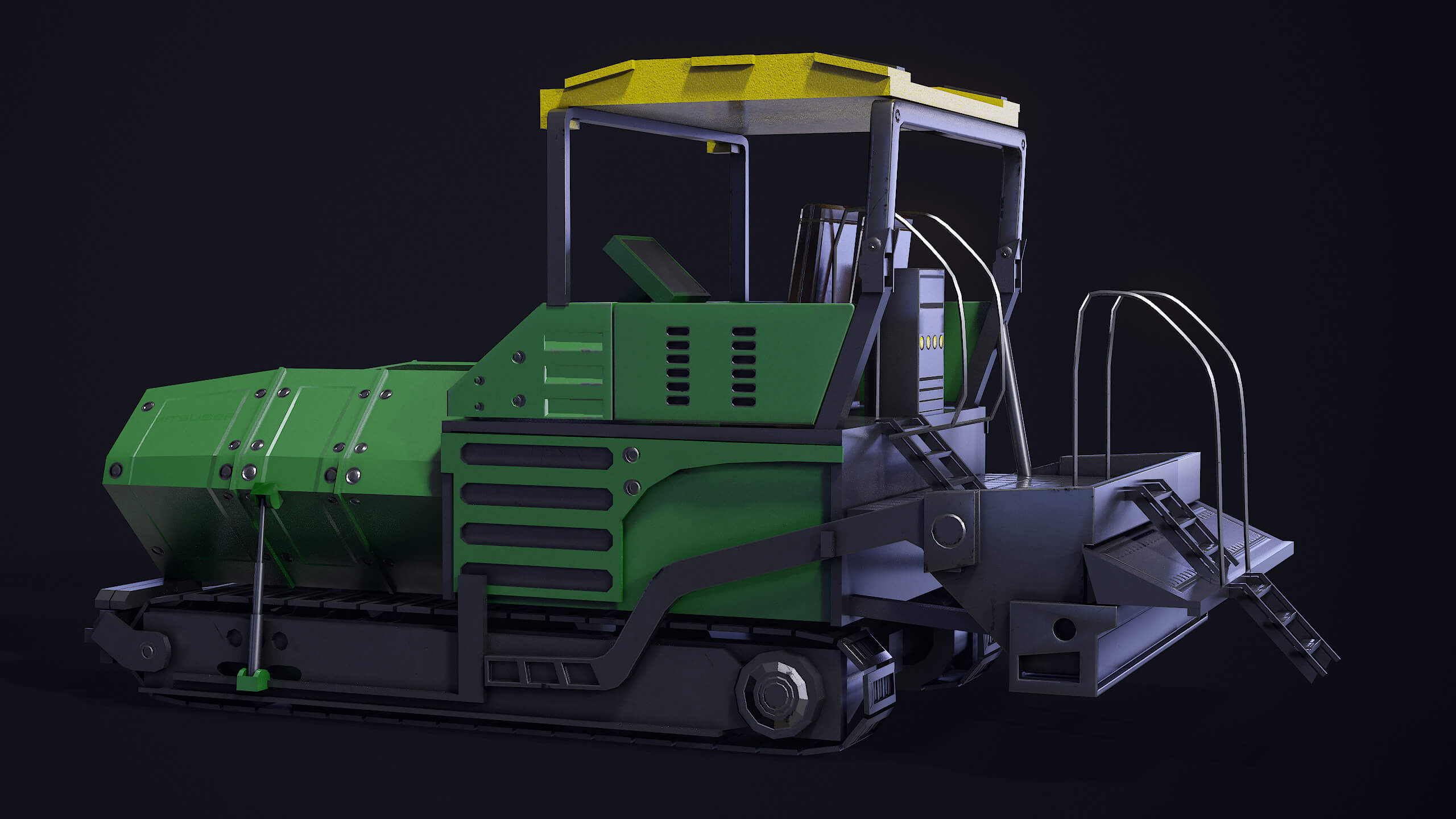 Asphalt Paver Vehicle PBR - 3D Model by Locus Models