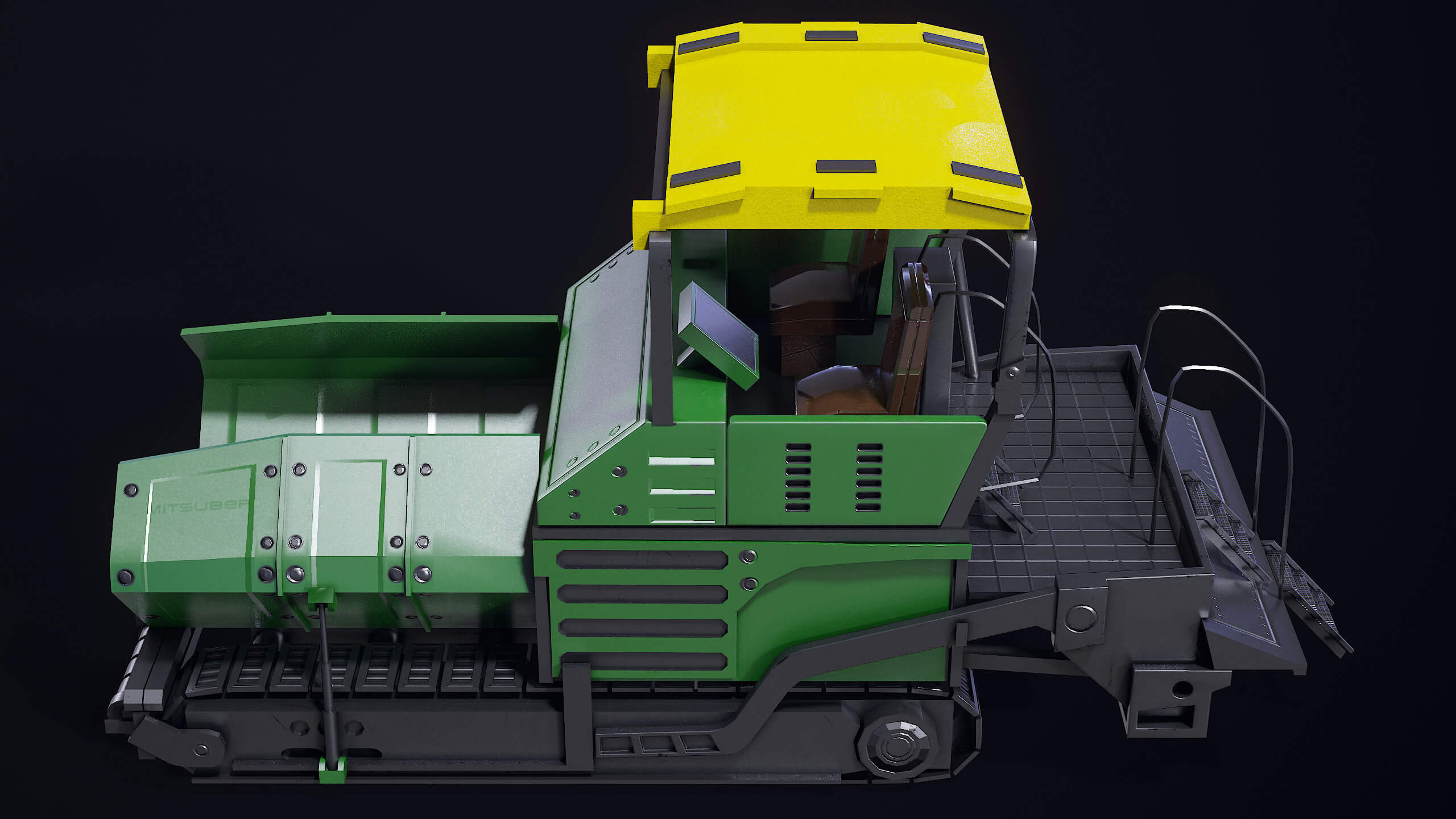 Asphalt Paver Vehicle PBR - 3D Model by Locus Models