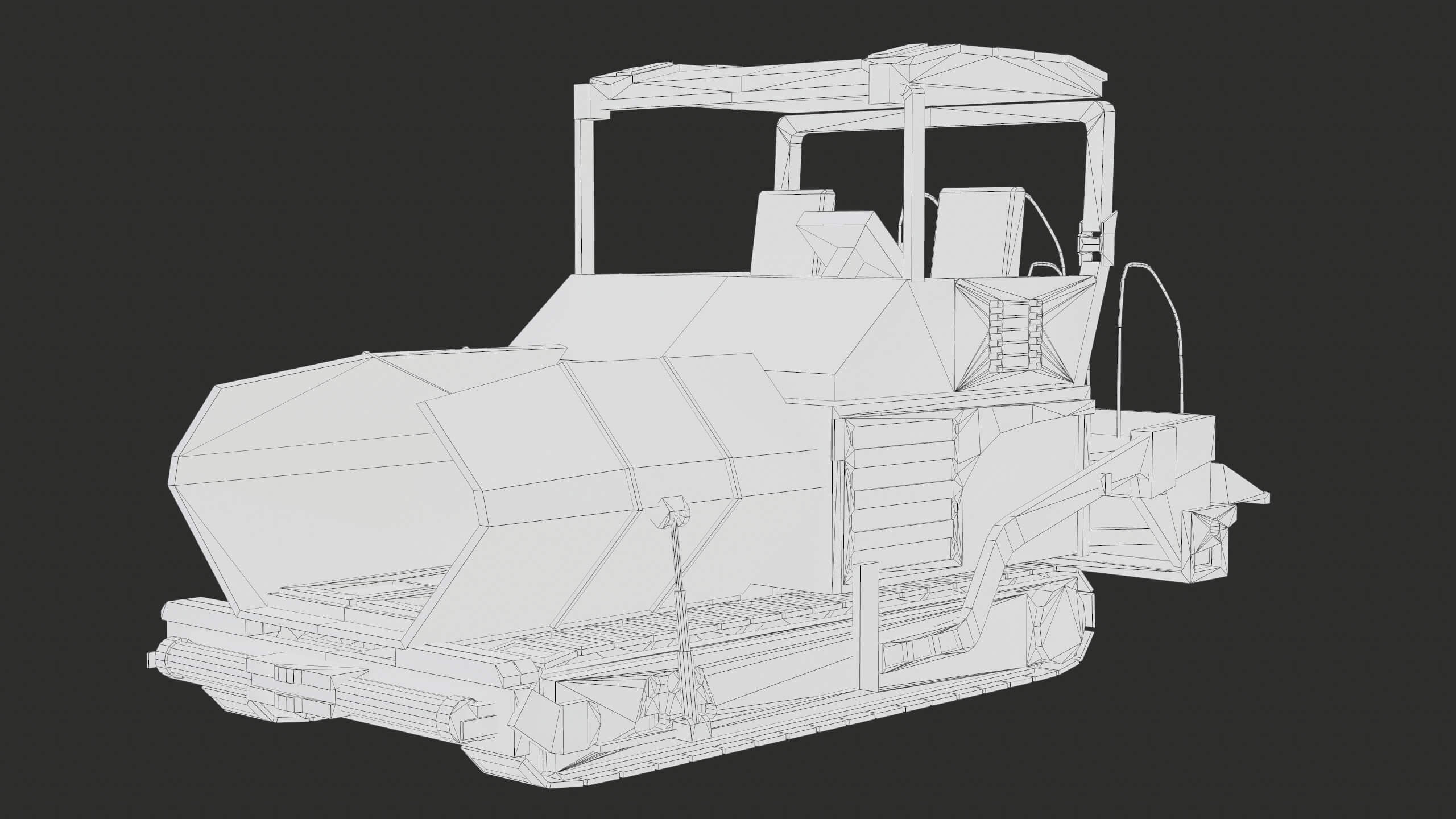 Asphalt Paver Vehicle PBR - 3D Model by Locus Models