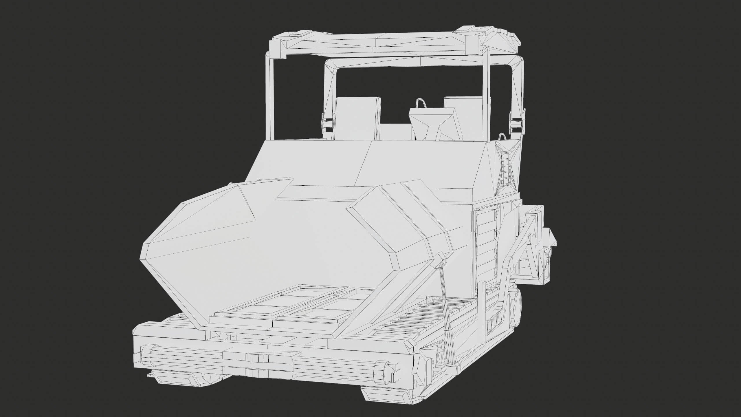 Asphalt Paver Vehicle PBR - 3D Model by Locus Models