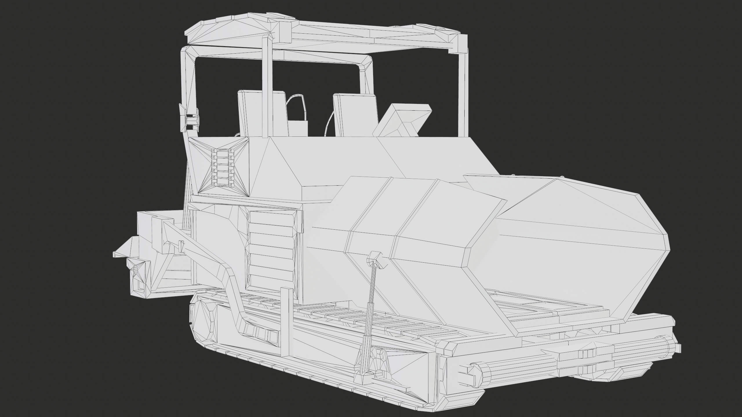 Asphalt Paver Vehicle PBR - 3D Model by Locus Models