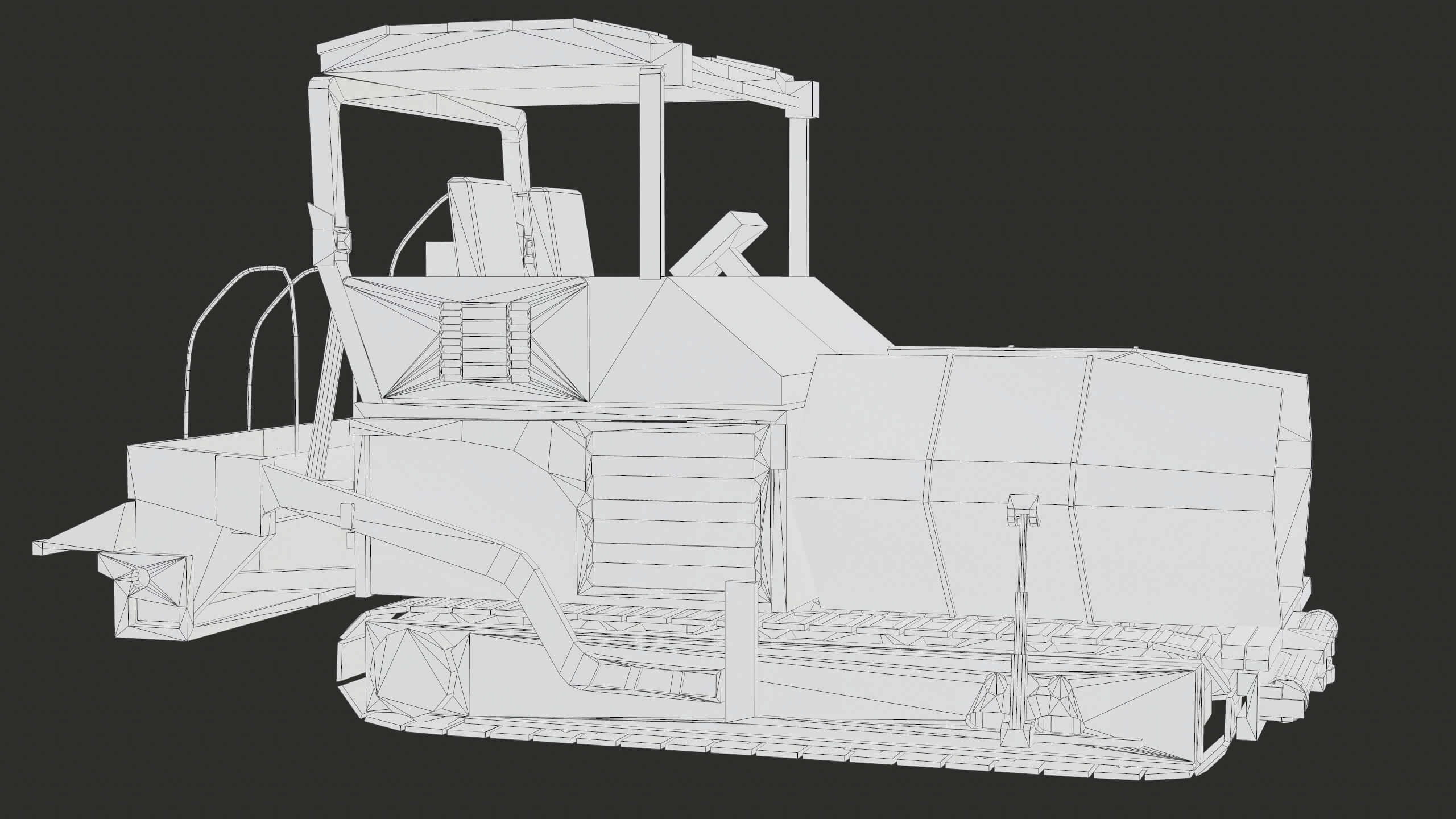 Asphalt Paver Vehicle PBR - 3D Model by Locus Models