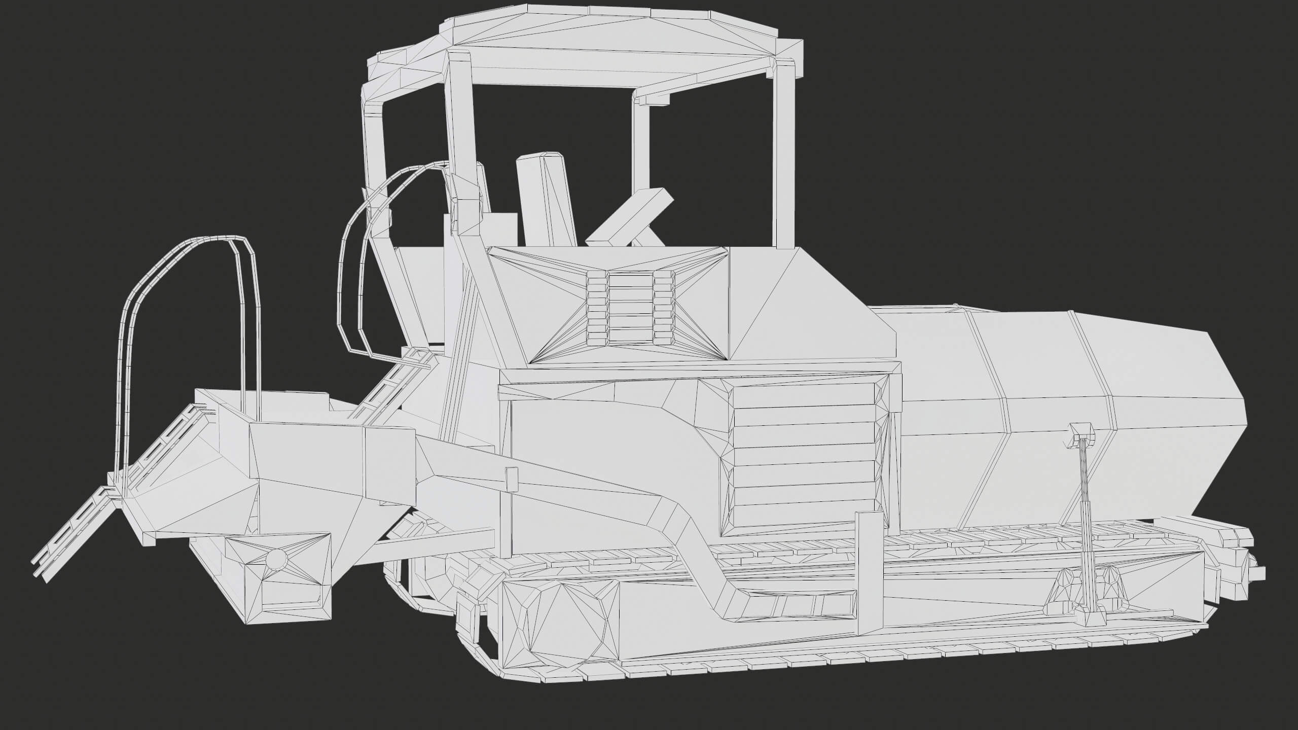 Asphalt Paver Vehicle PBR - 3D Model by Locus Models