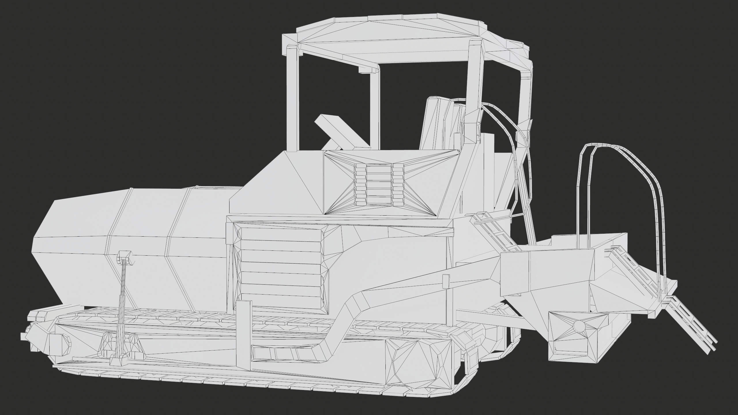 Asphalt Paver Vehicle PBR - 3D Model by Locus Models