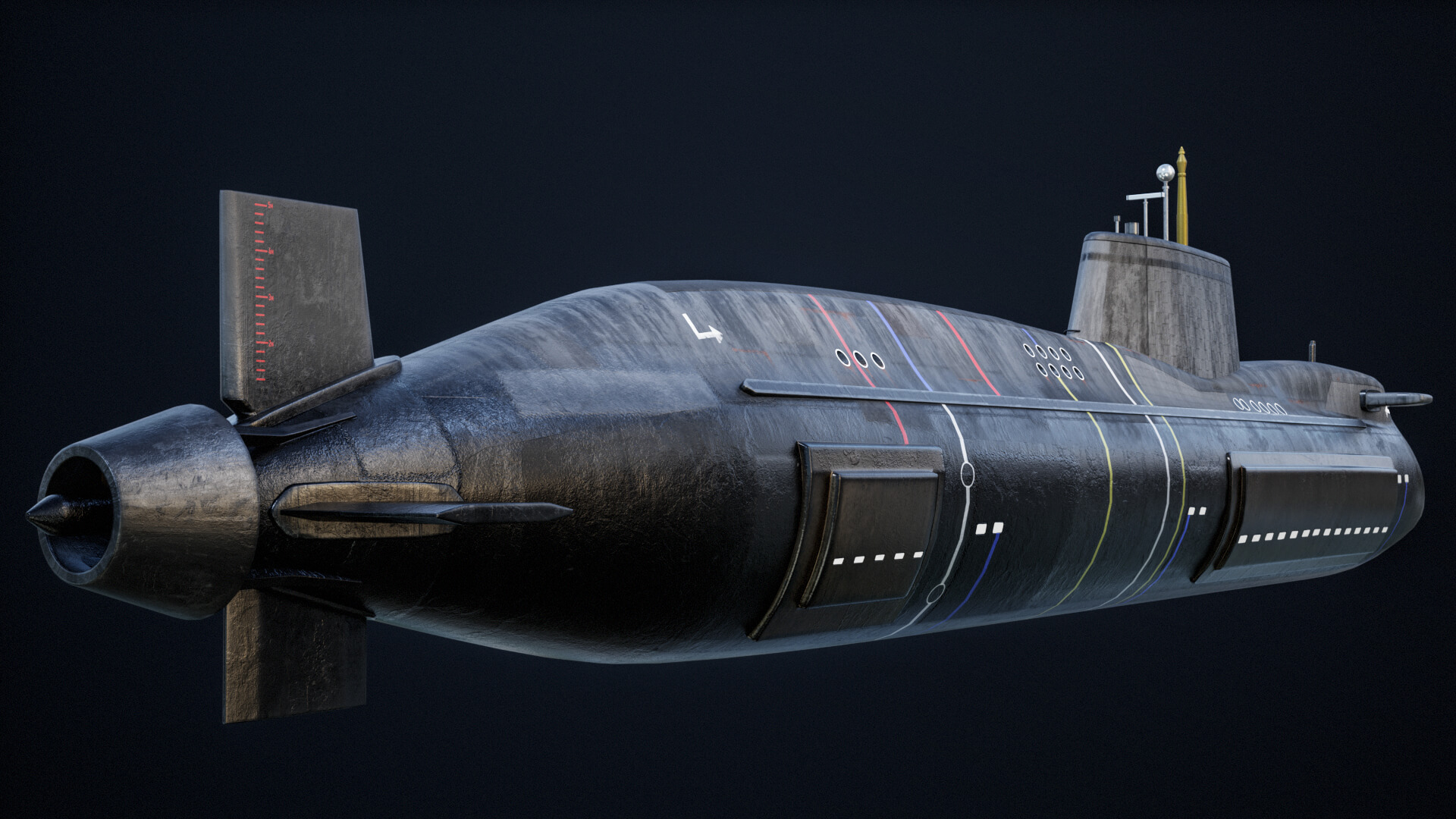Astute Class Submarine Pbr 3d Model By Locus Models