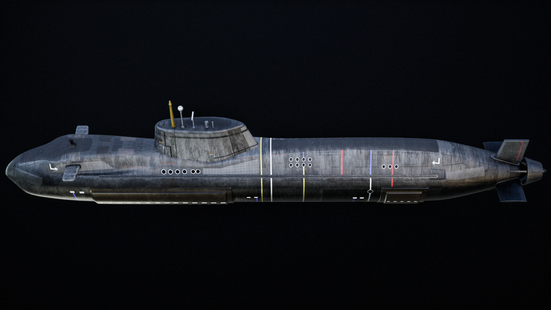Astute Class Submarine PBR - 3D Model by Locus Models