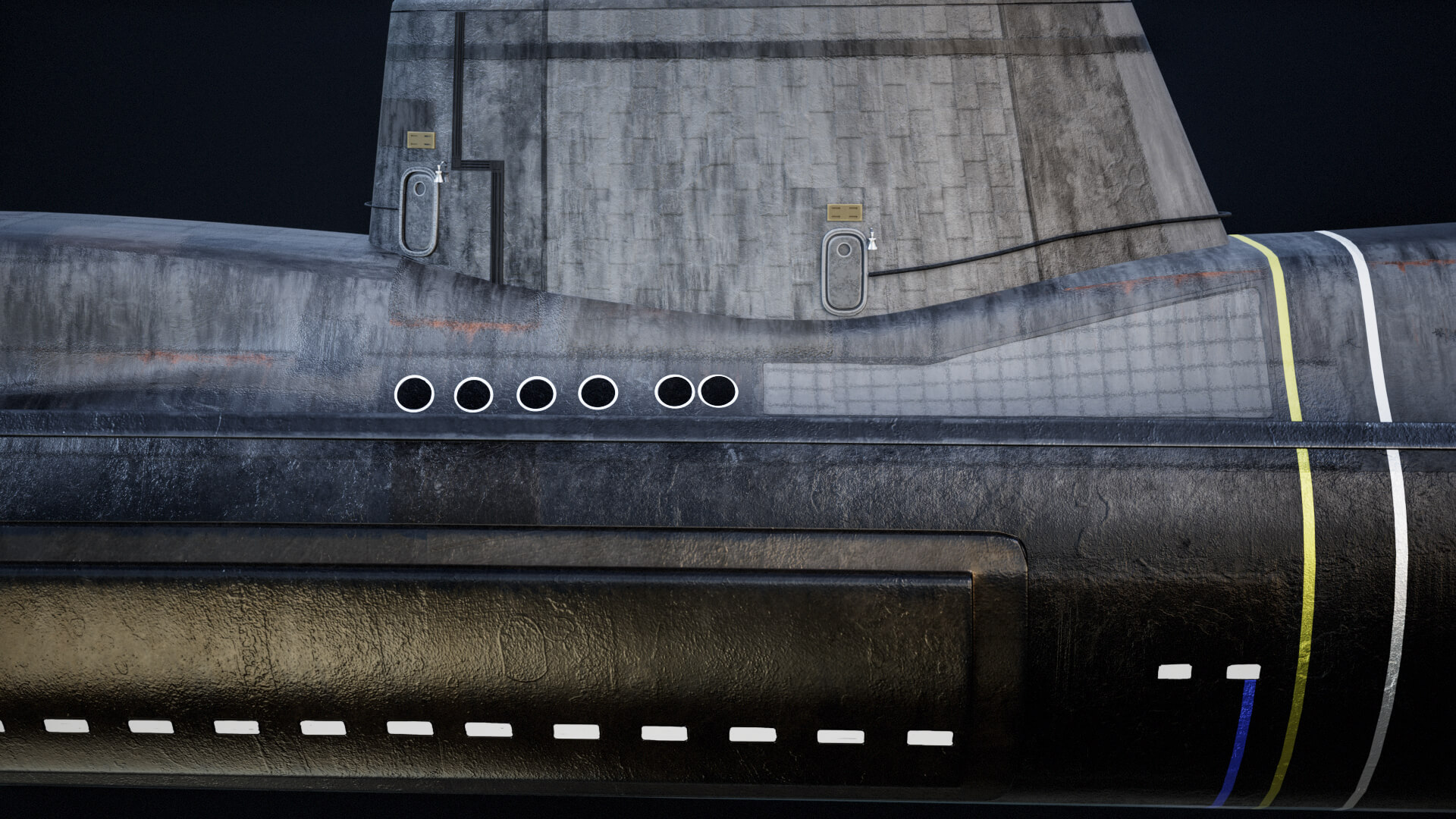Astute Class Submarine Pbr 3d Model By Locus Models