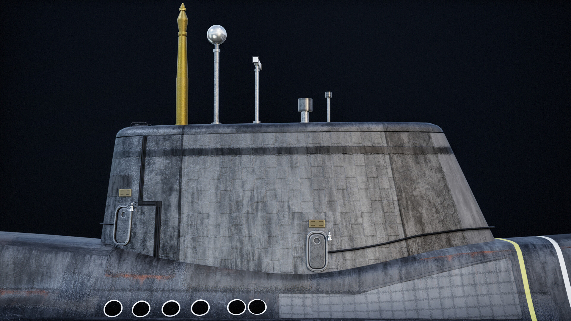 Astute Class Submarine PBR - 3D Model by Locus Models