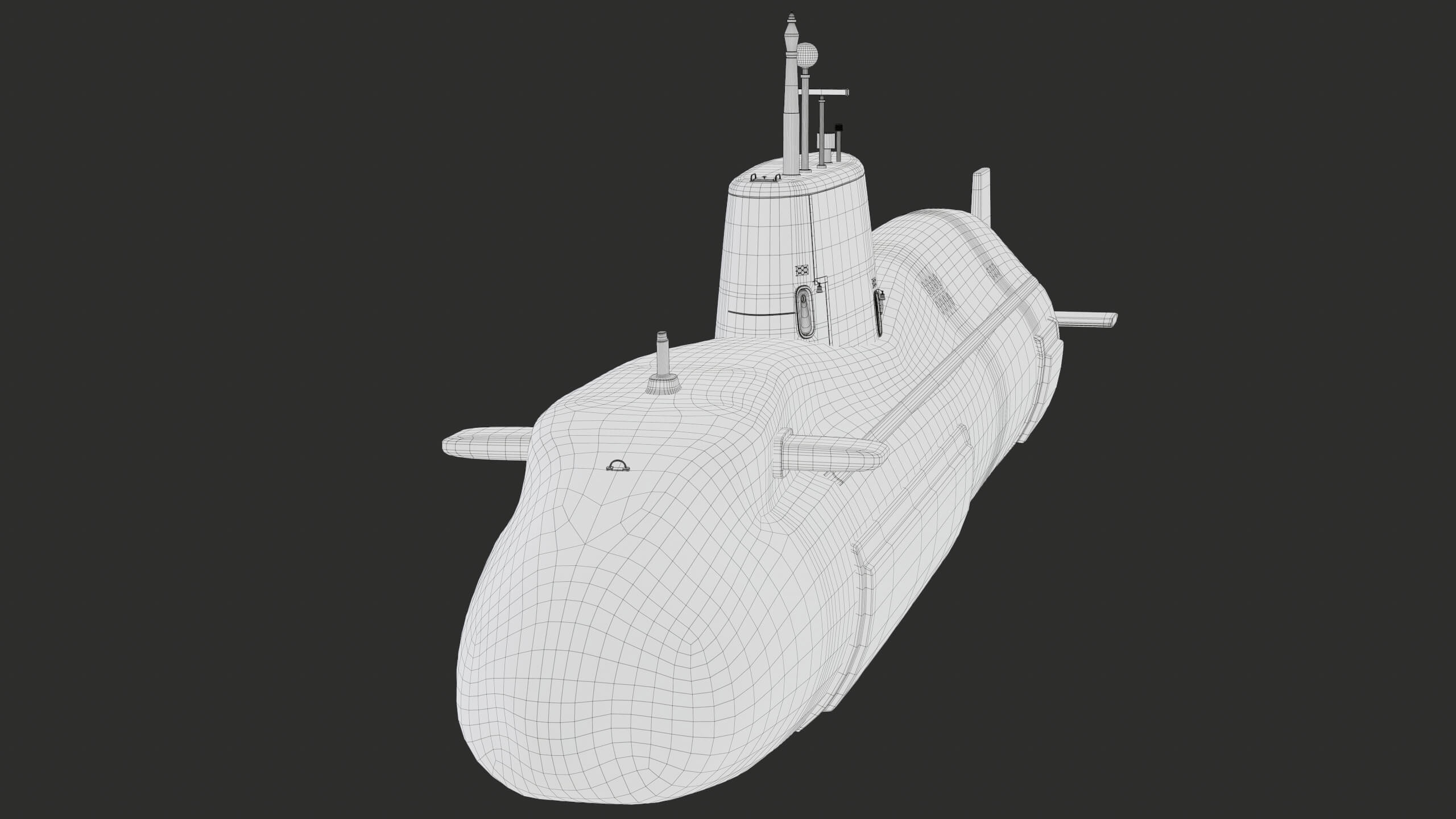 Astute Class Submarine PBR - 3D Model by Locus Models
