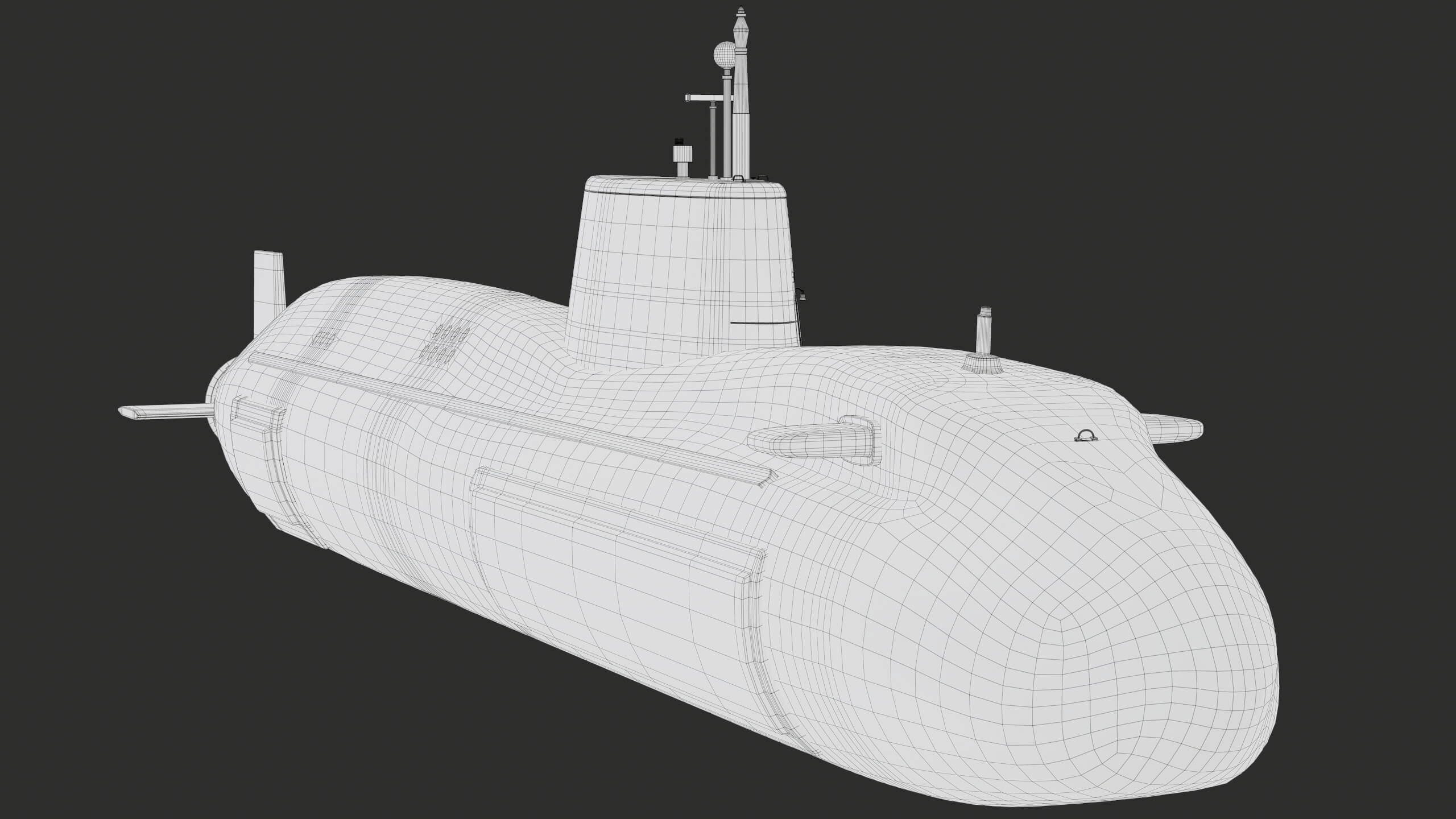 Astute Class Submarine PBR - 3D Model by Locus Models