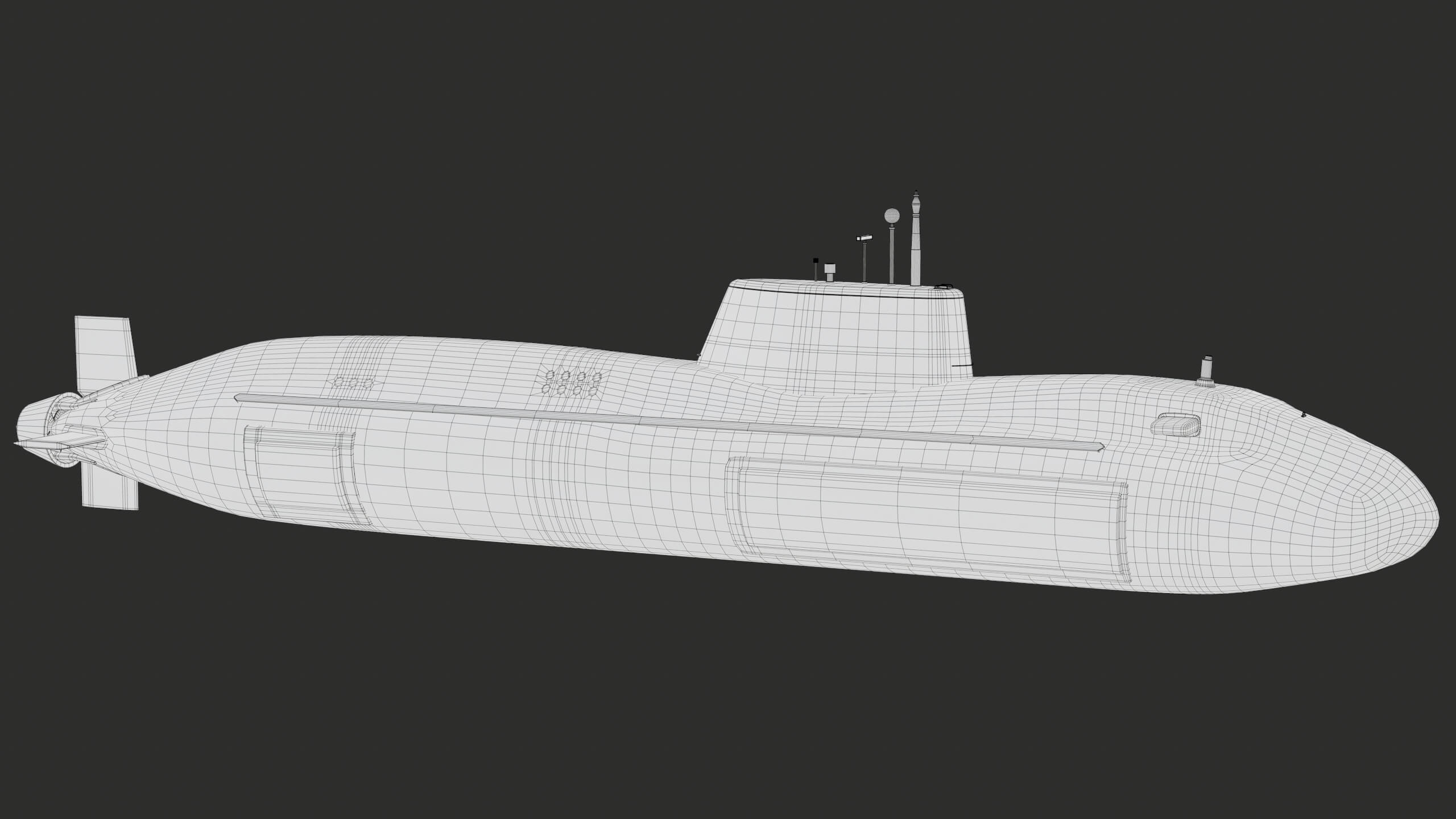 Astute Class Submarine PBR - 3D Model by Locus Models