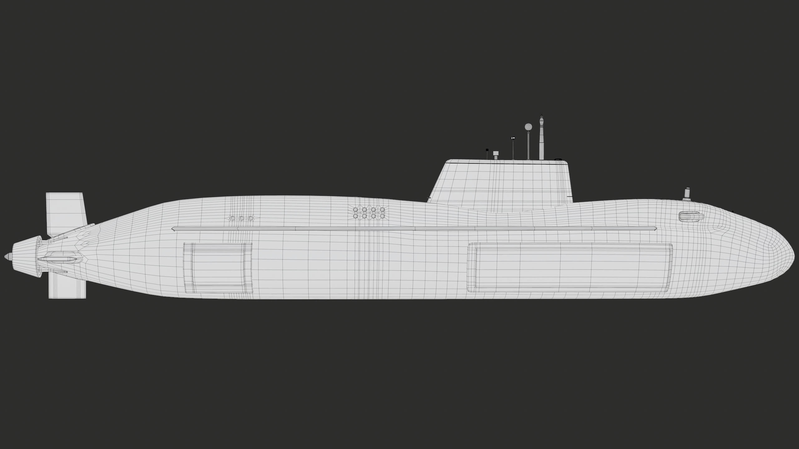 Astute Class Submarine PBR - 3D Model by Locus Models