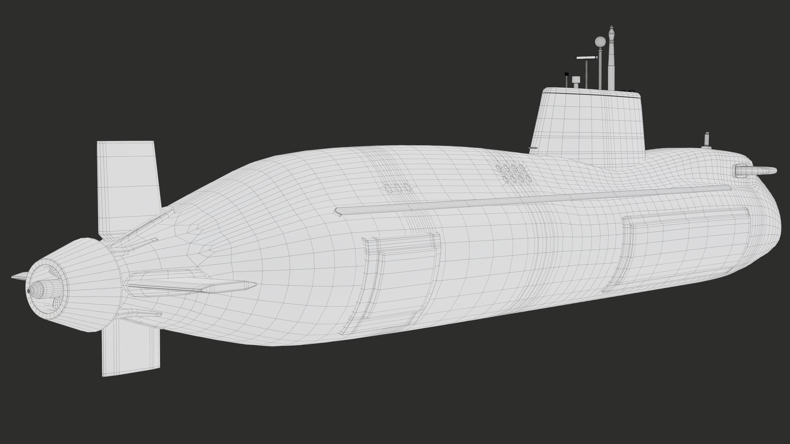 Astute Class Submarine PBR - 3D Model by Locus Models
