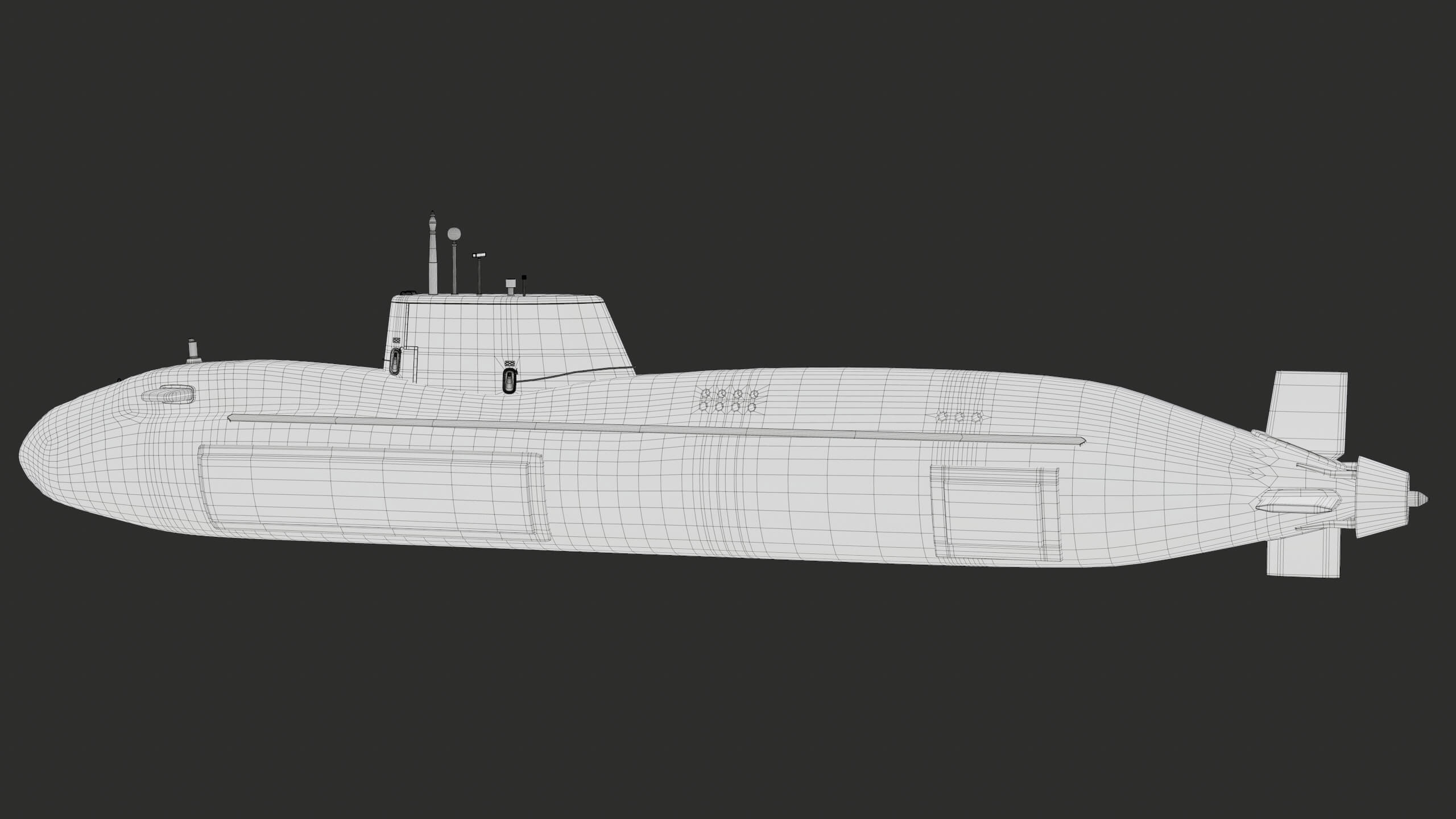 Astute Class Submarine PBR - 3D Model by Locus Models