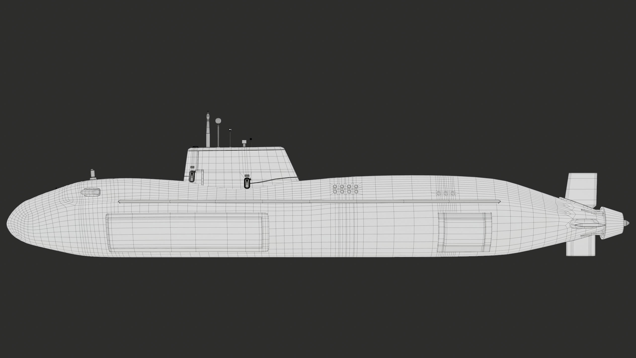 Astute Class Submarine Pbr 3d Model By Locus Models
