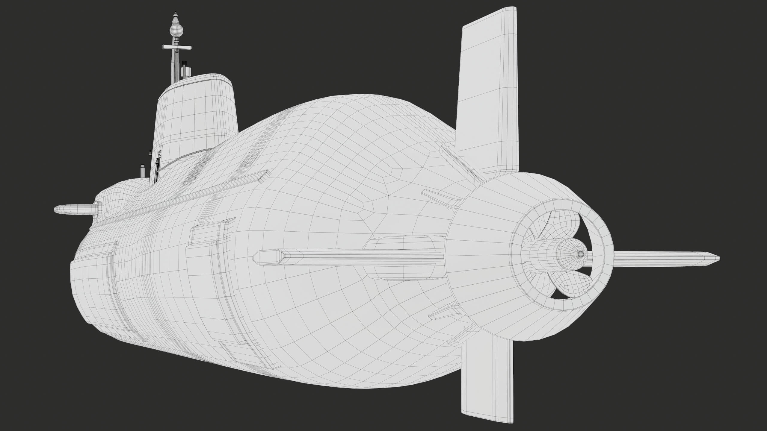 Astute Class Submarine Pbr 3d Model By Locus Models