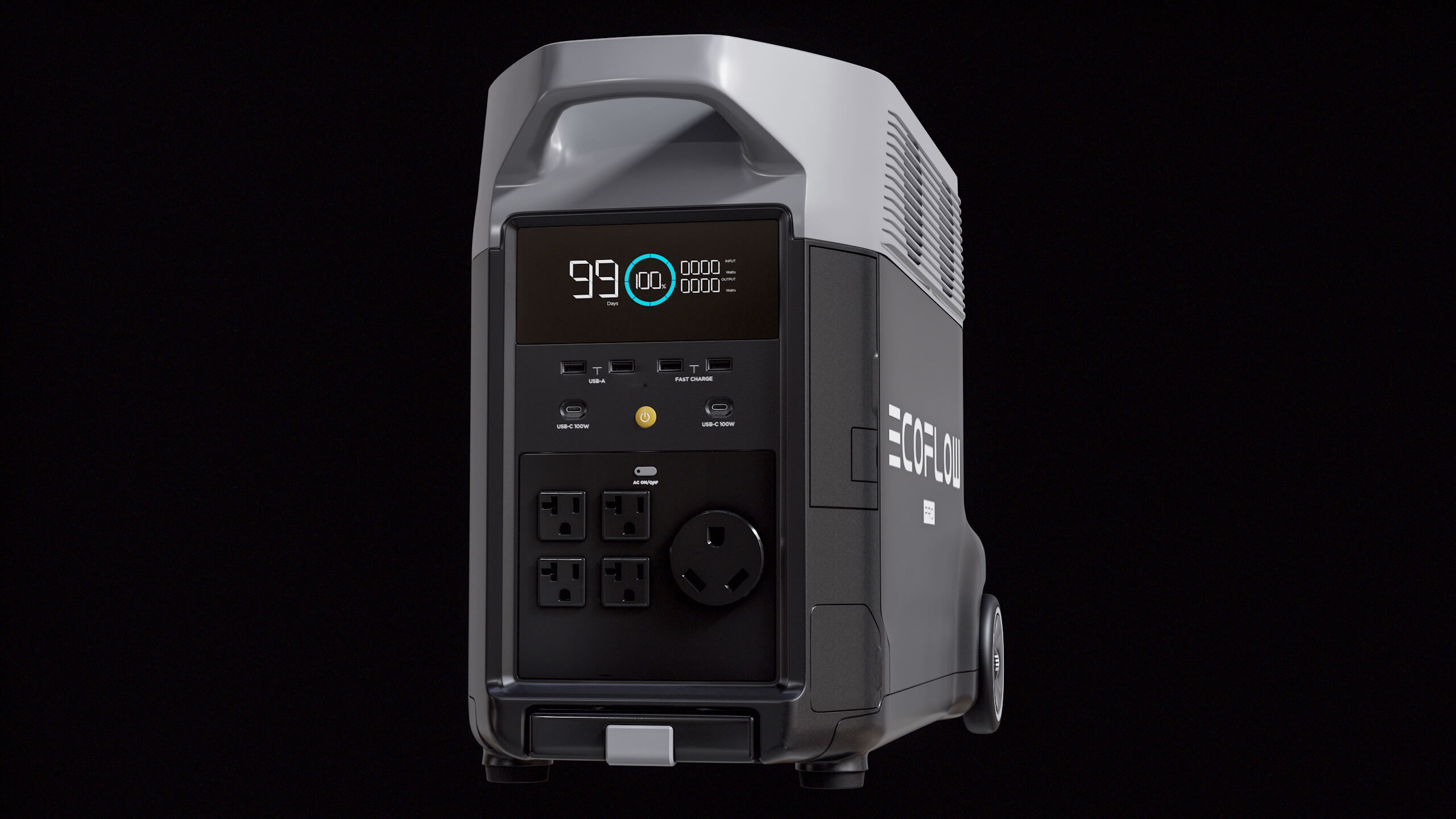 Ecoflow Delta Pro Portable Generator PBR - 3D Model by Locus Models