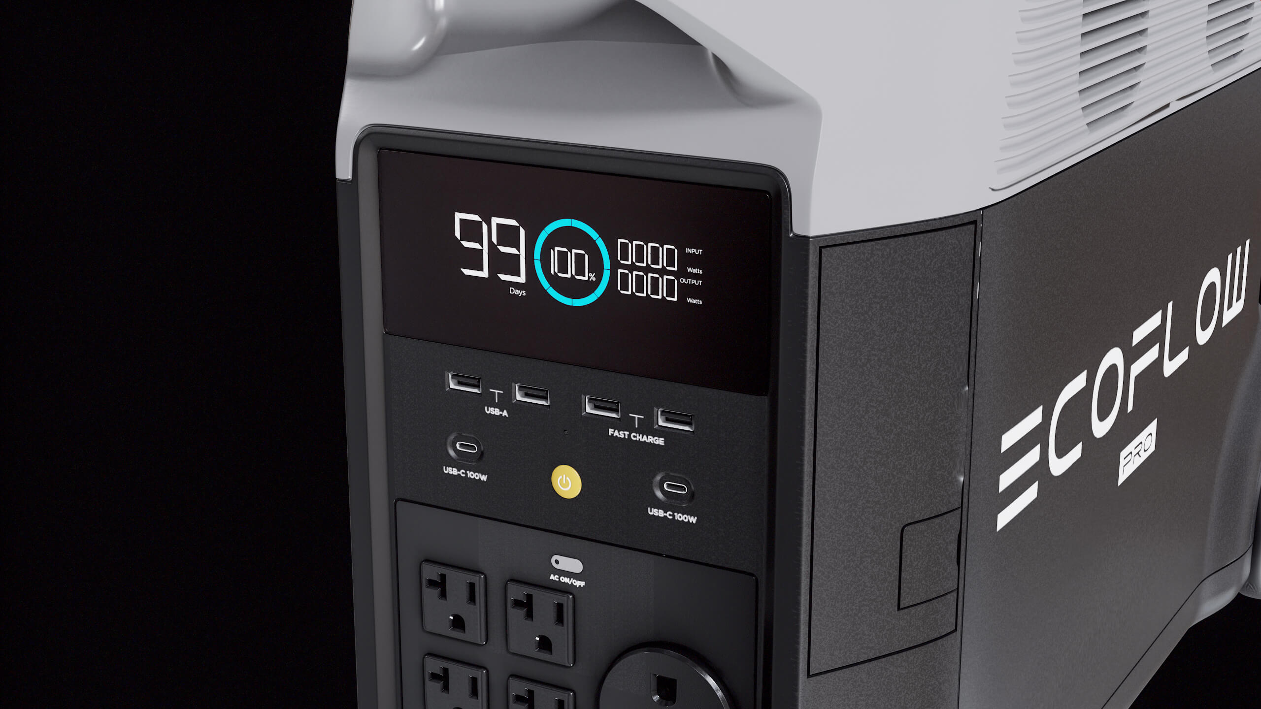 Ecoflow Delta Pro Portable Generator PBR - 3D Model by Locus Models