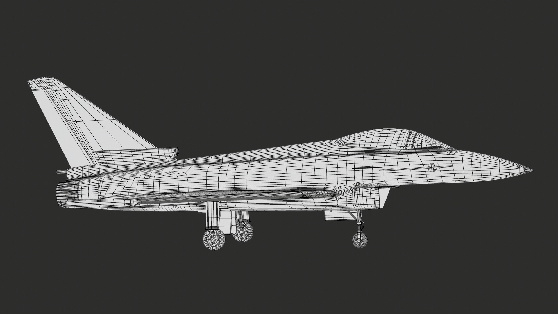 Eurofighter Typhoon Military Jet Plane With The Cockpit Pbr - 3D Model ...