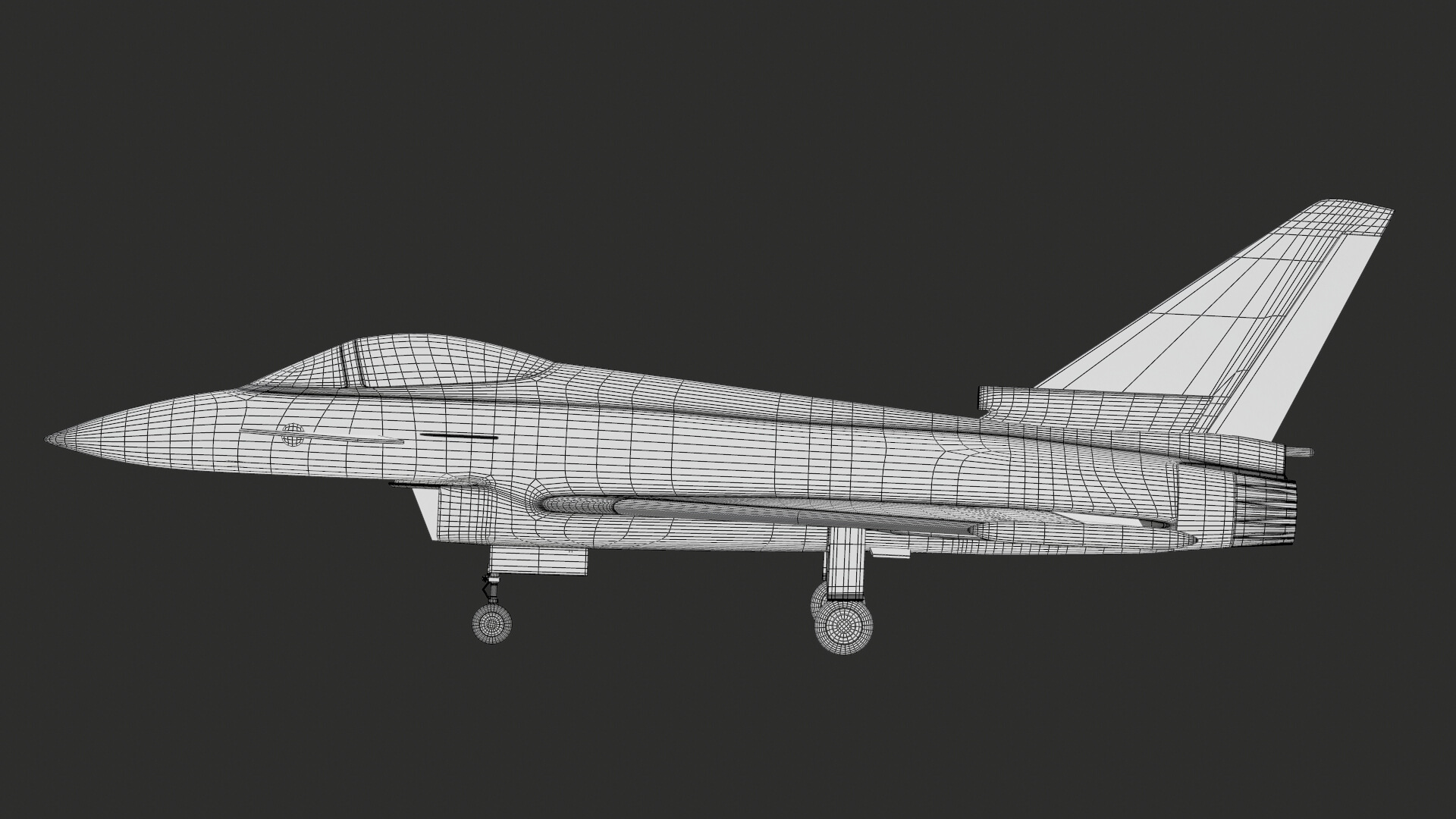 Eurofighter Typhoon Military Jet Plane With The Cockpit Pbr - 3D Model ...
