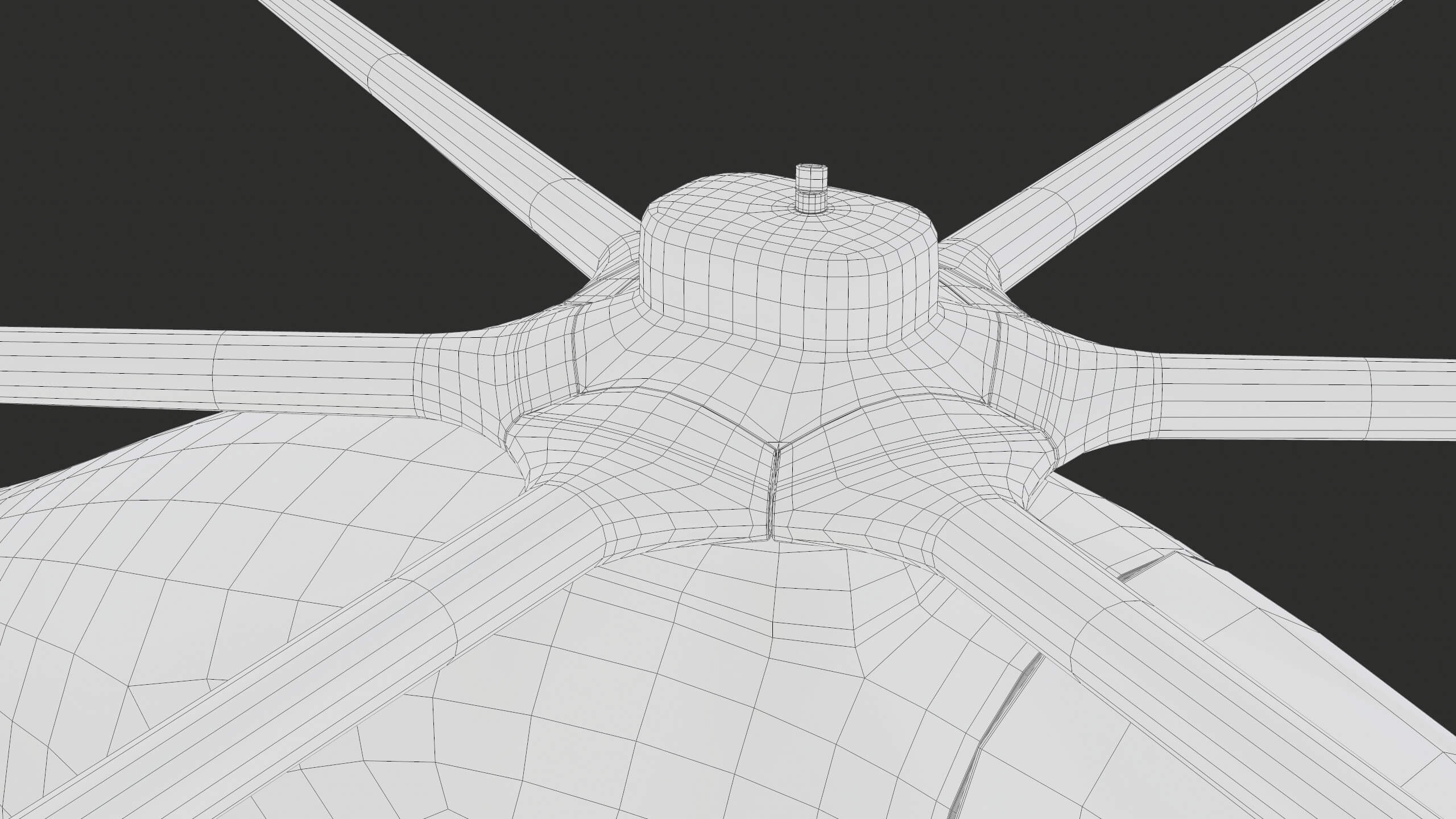 Evtol Flying Taxi Dubai White PBR - 3D Model by Locus Models