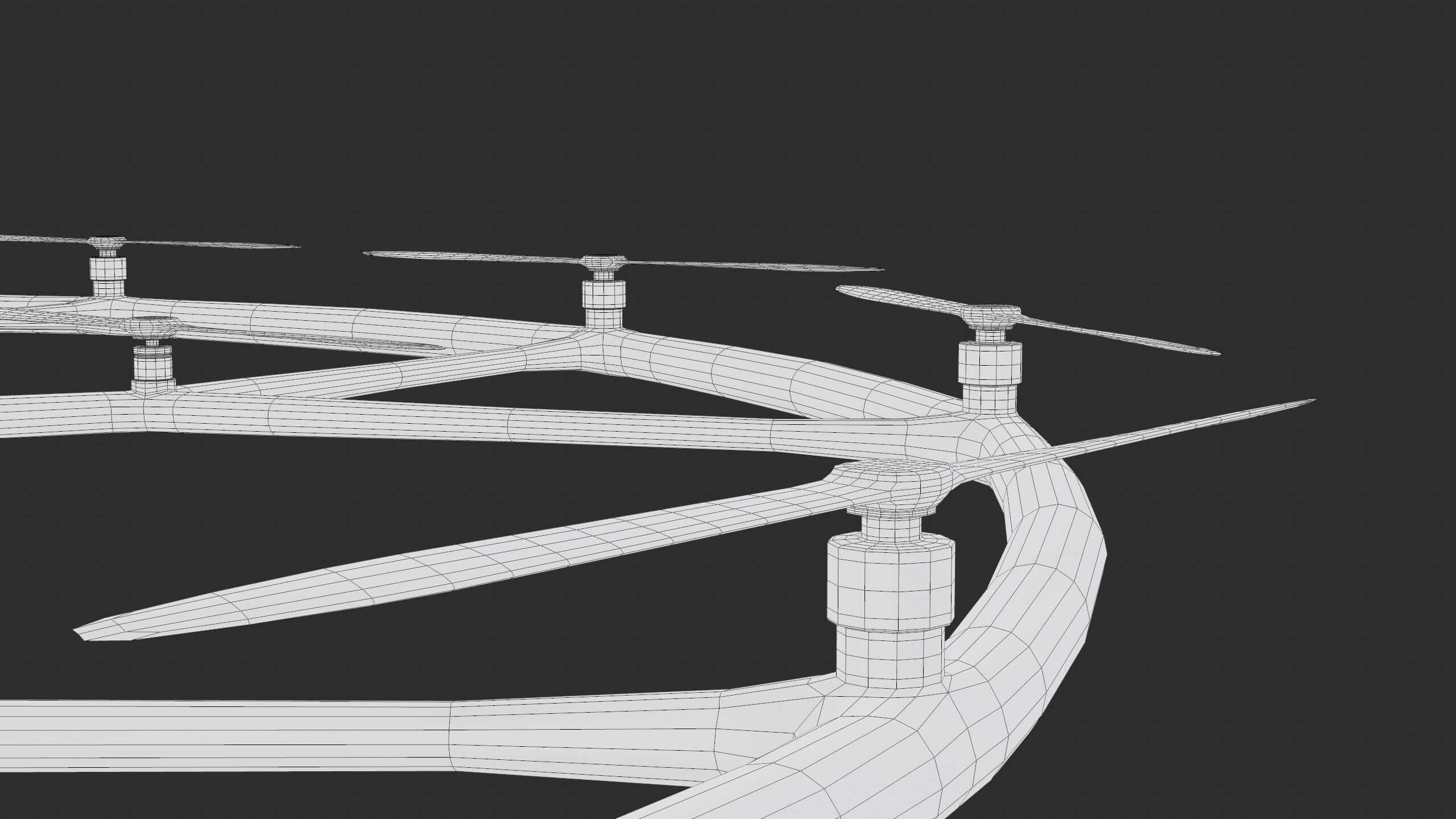 Evtol Flying Taxi Dubai White PBR - 3D Model by Locus Models