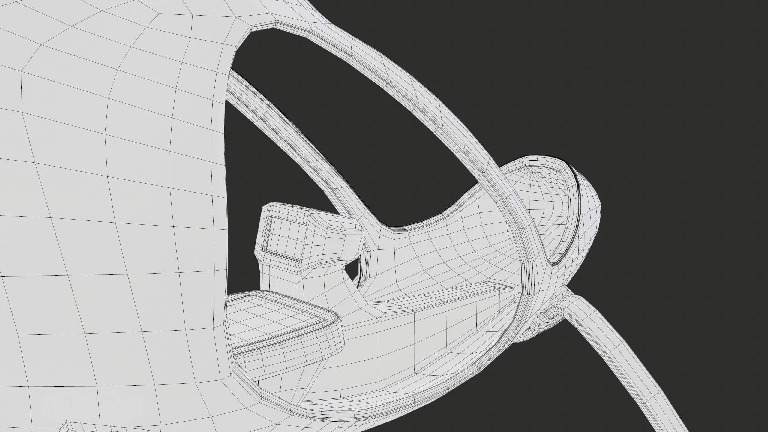 Evtol Flying Taxi Dubai White PBR - 3D Model by Locus Models