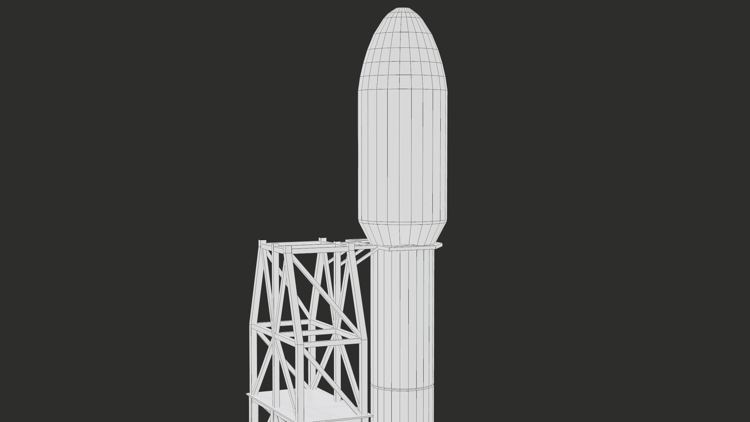 Falcon 9 Launchpad PBR - 3D Model by Locus Models