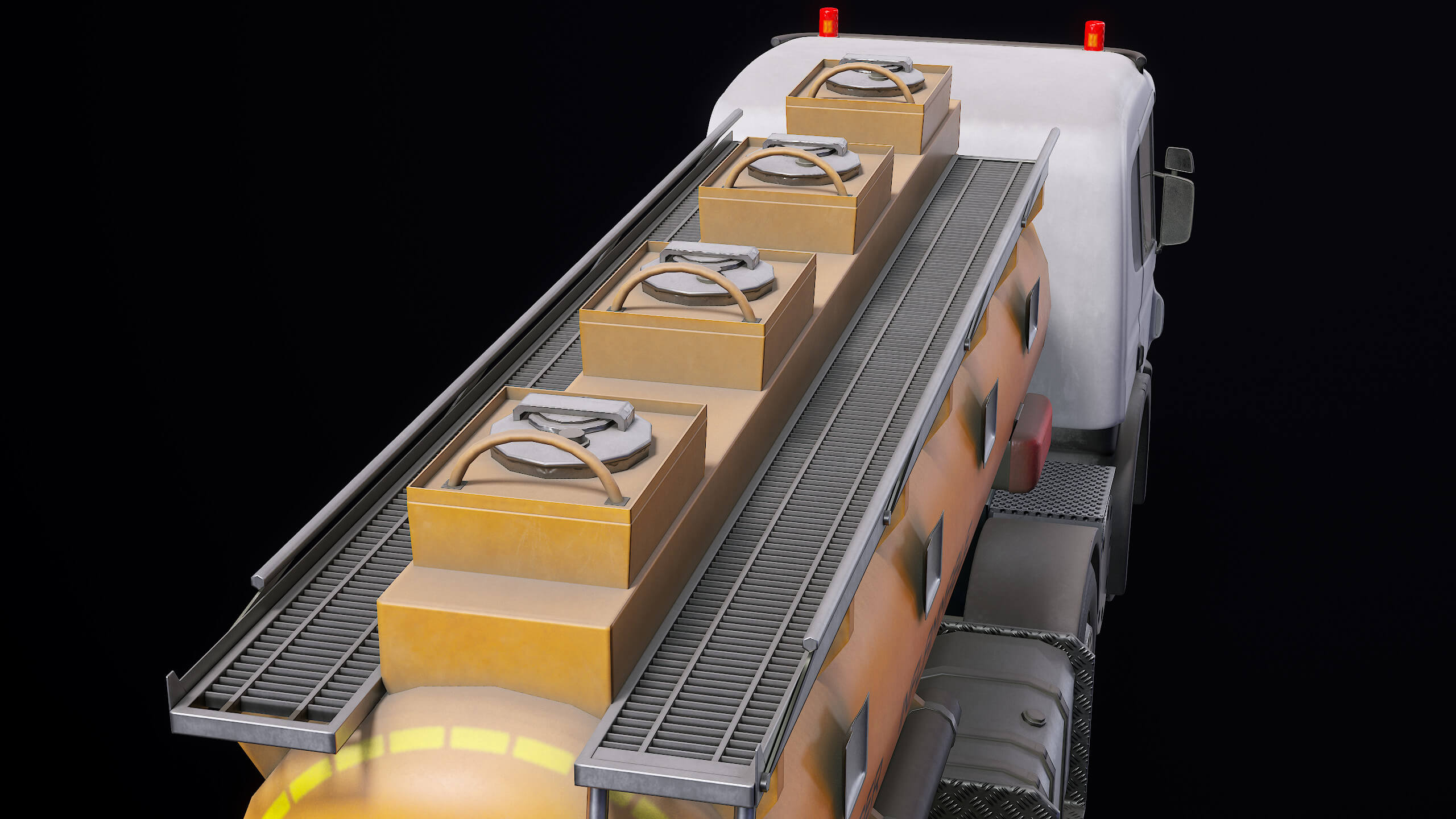 Fuel Tank Truck Vehicle Pbr - 3D Model by Locus Models