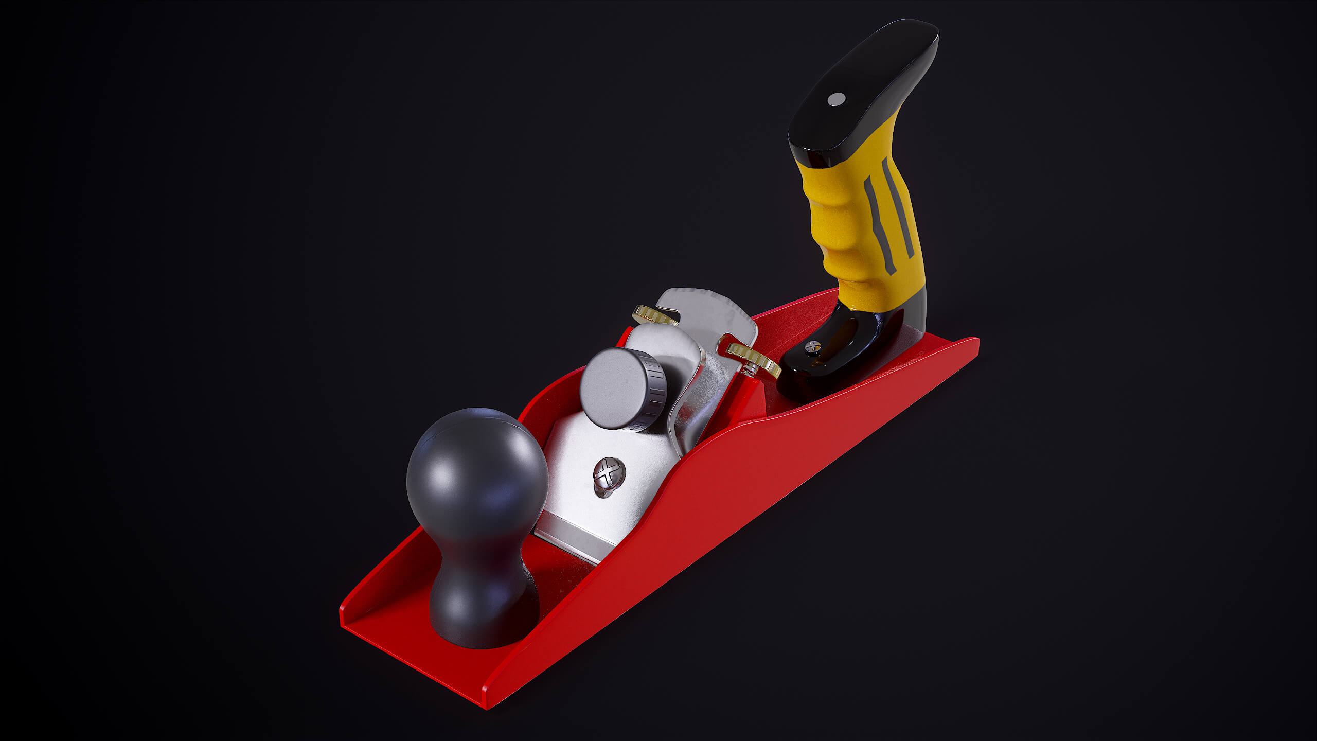 Hand Bench Wood Plane PBR - 3D Model by Locus Models