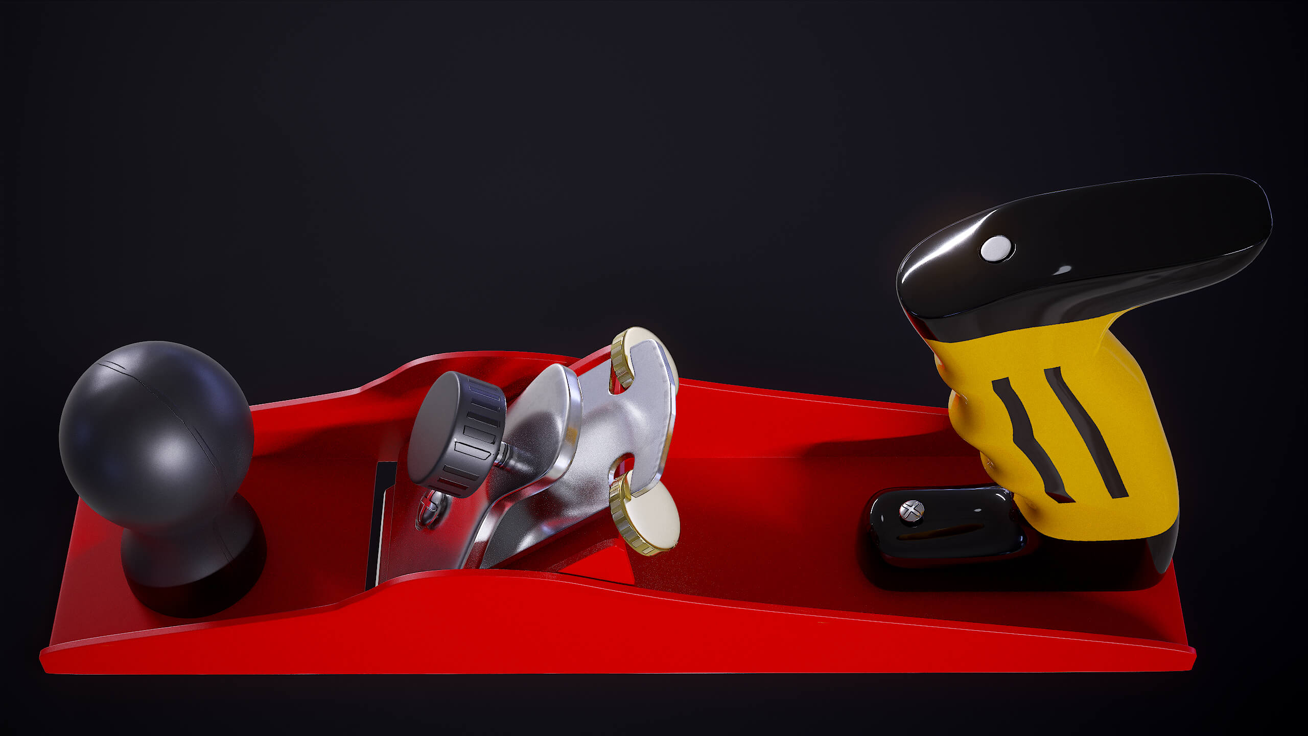 Hand Bench Wood Plane PBR - 3D Model by Locus Models