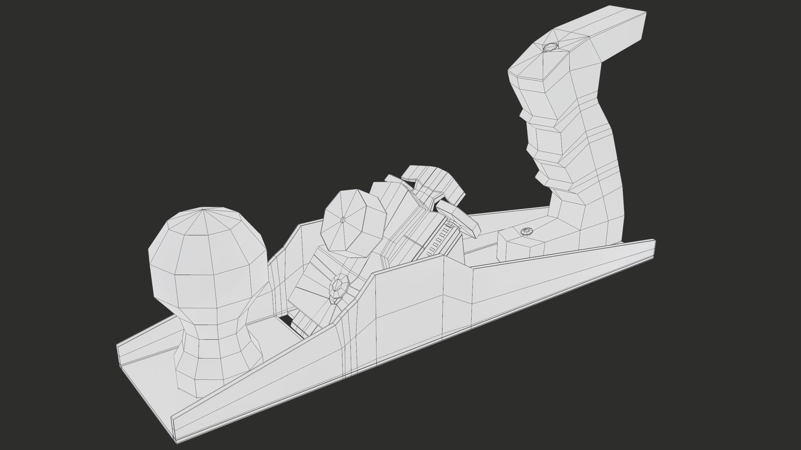 Hand Bench Wood Plane PBR - 3D Model by Locus Models