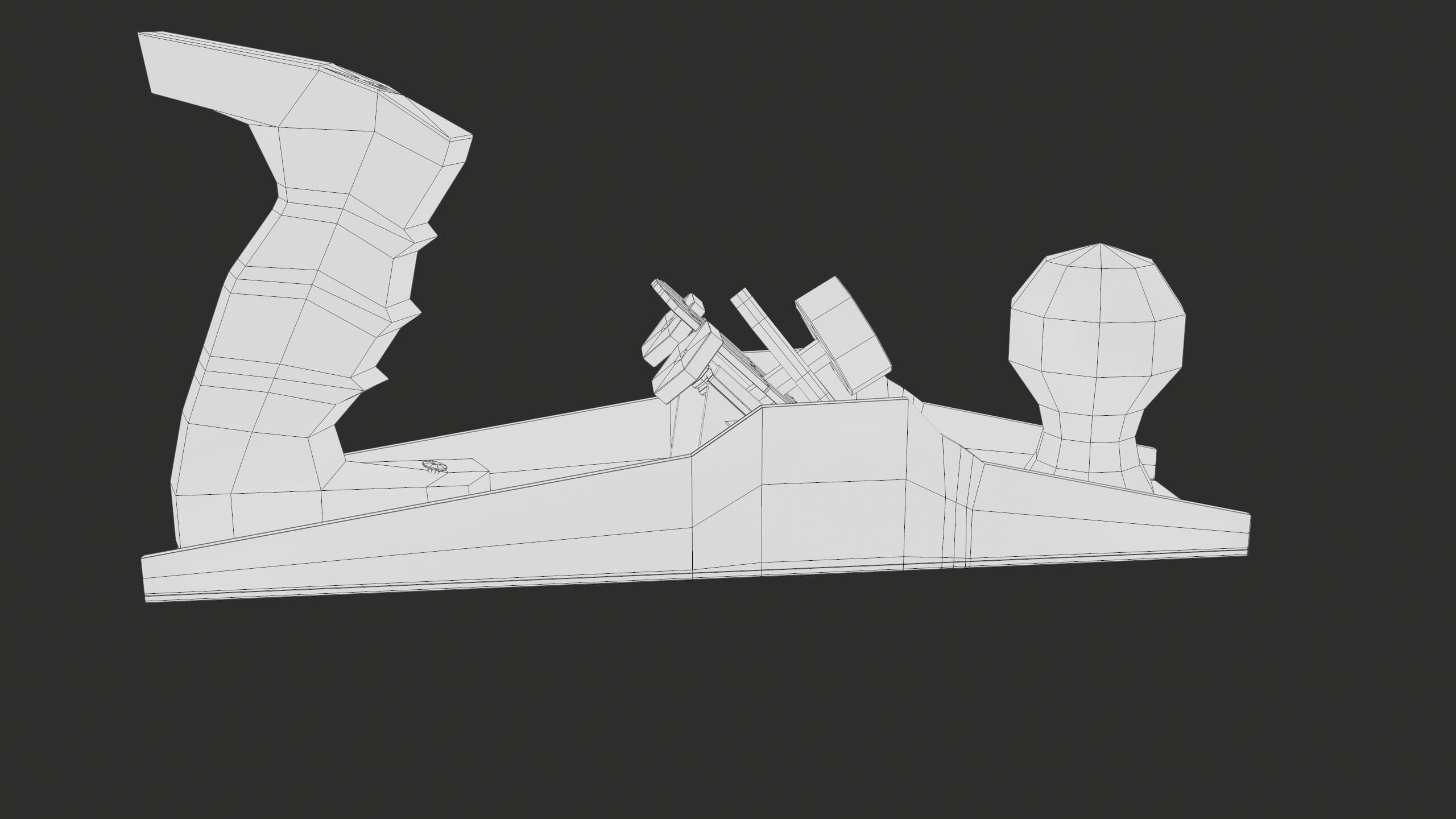 Hand Bench Wood Plane PBR - 3D Model by Locus Models