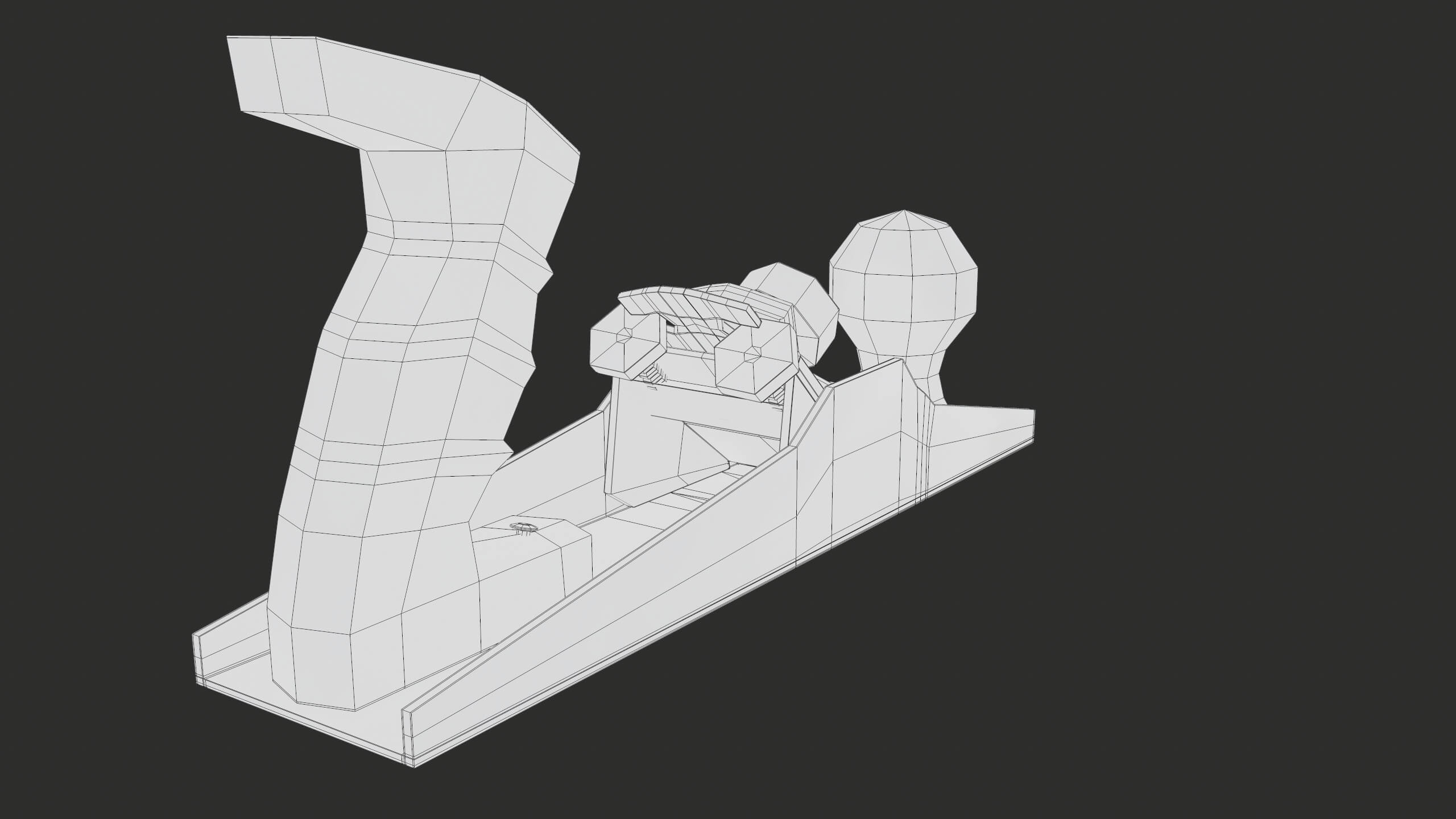 Hand Bench Wood Plane PBR - 3D Model by Locus Models