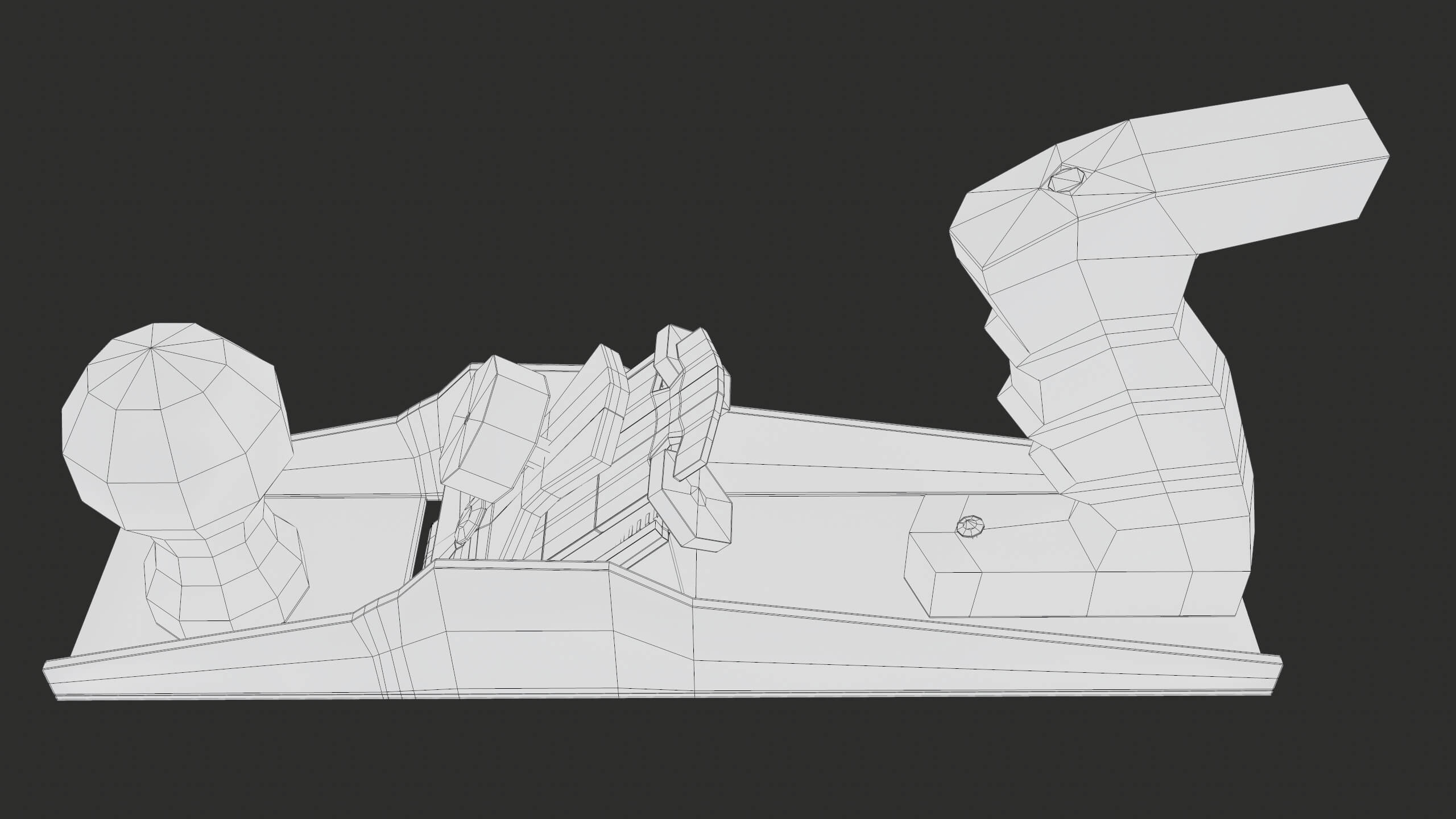 Hand Bench Wood Plane PBR - 3D Model by Locus Models