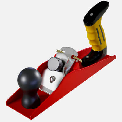 Hand Bench Wood Plane PBR - 3D Model by Locus Models