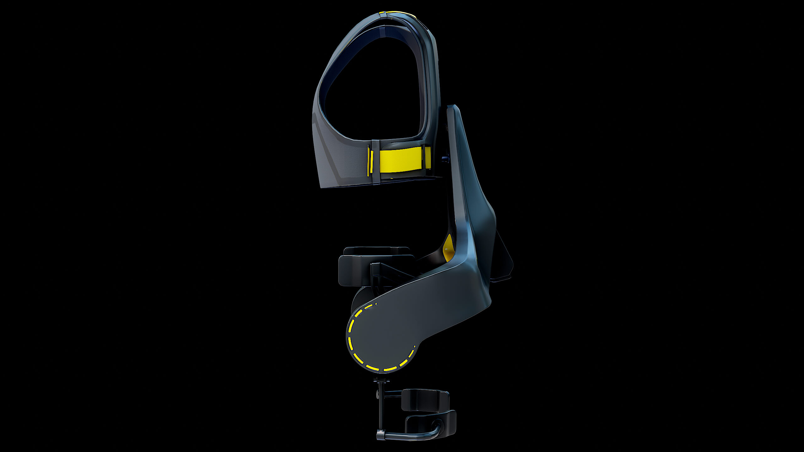 Industrial Exoskeleton Apogee Yellow PBR - 3D Model by Locus Models