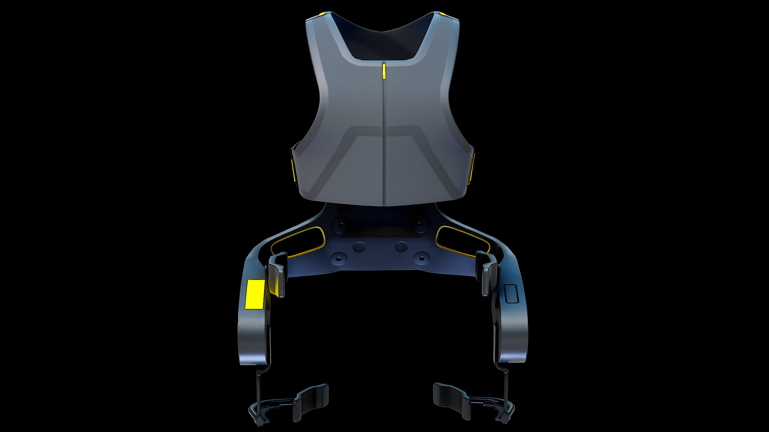 Industrial Exoskeleton Apogee Yellow PBR - 3D Model by Locus Models
